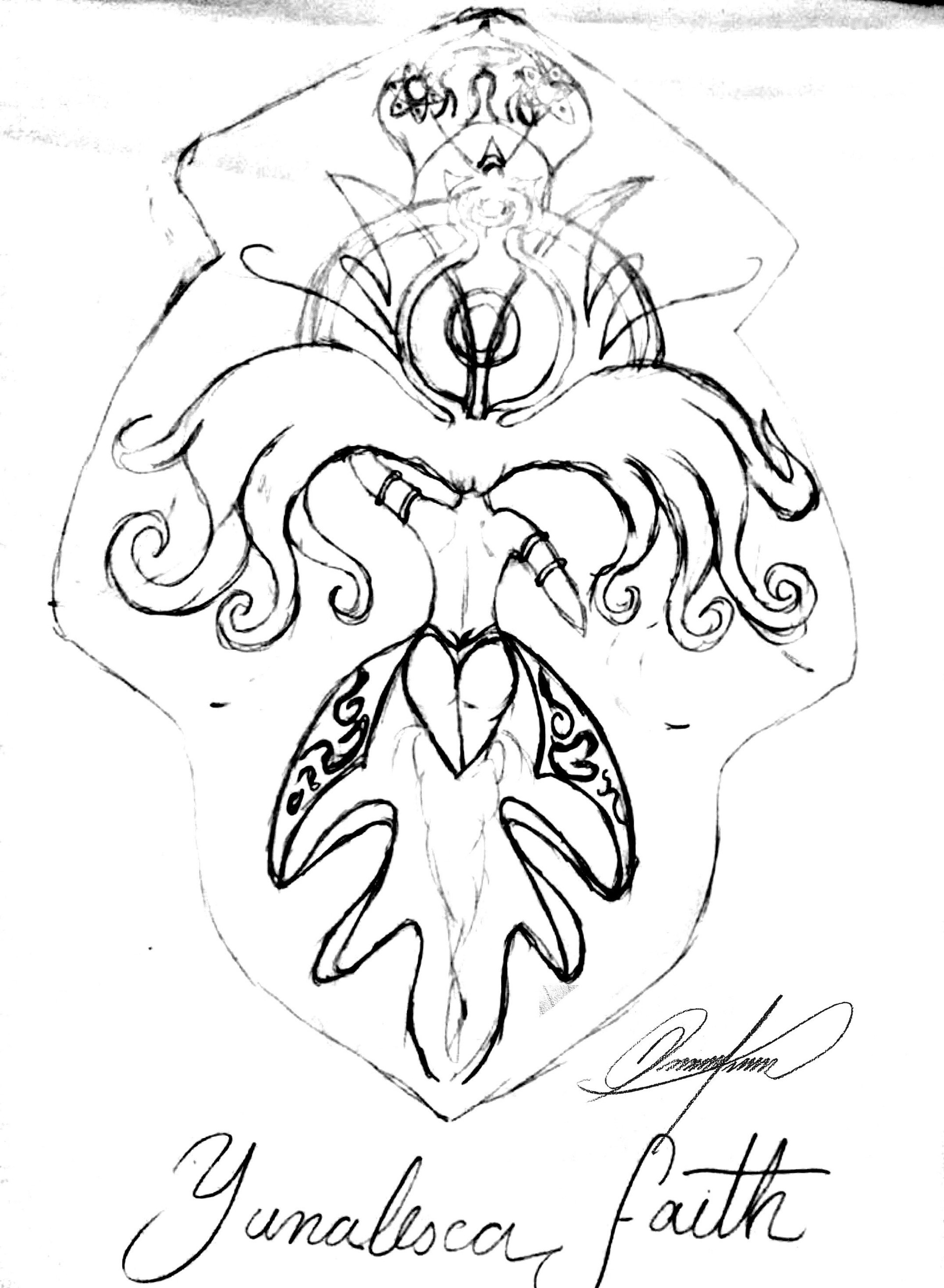 ArtStation - Yunalesca Faith FFX