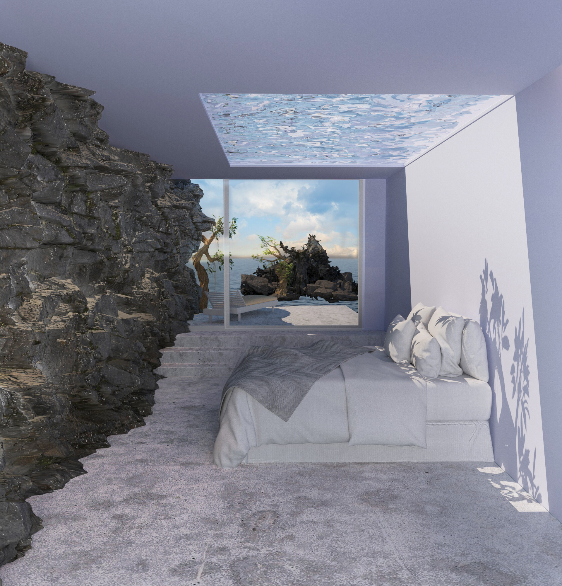 ArtStation - Sea view room.