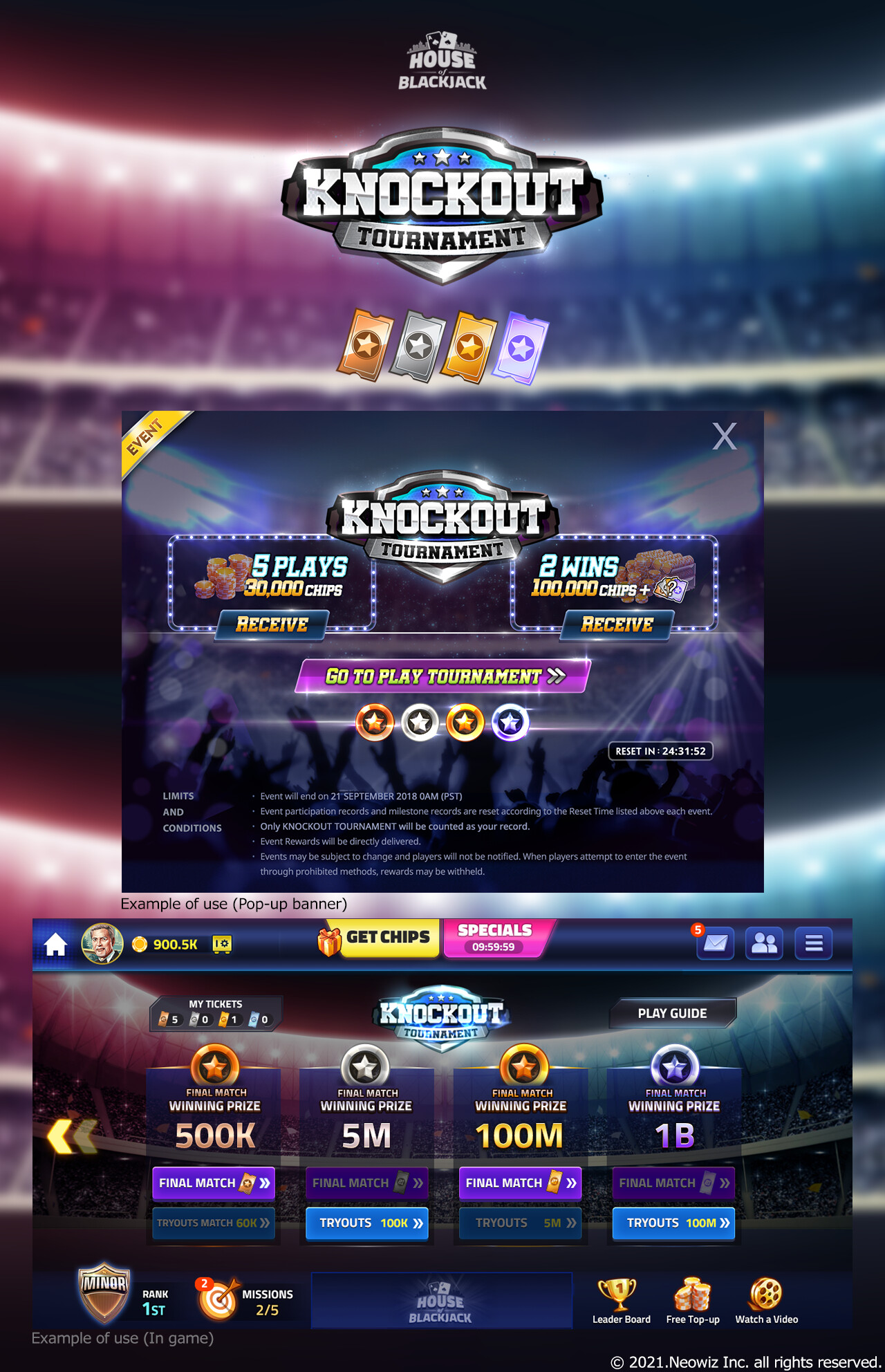 ArtStation - H.O.B(House of blackjack) Promotion Amblem design.