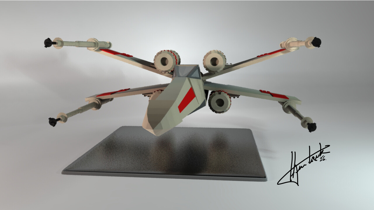 ArtStation - 3D Spaceship - 2015 Fighter X Wing