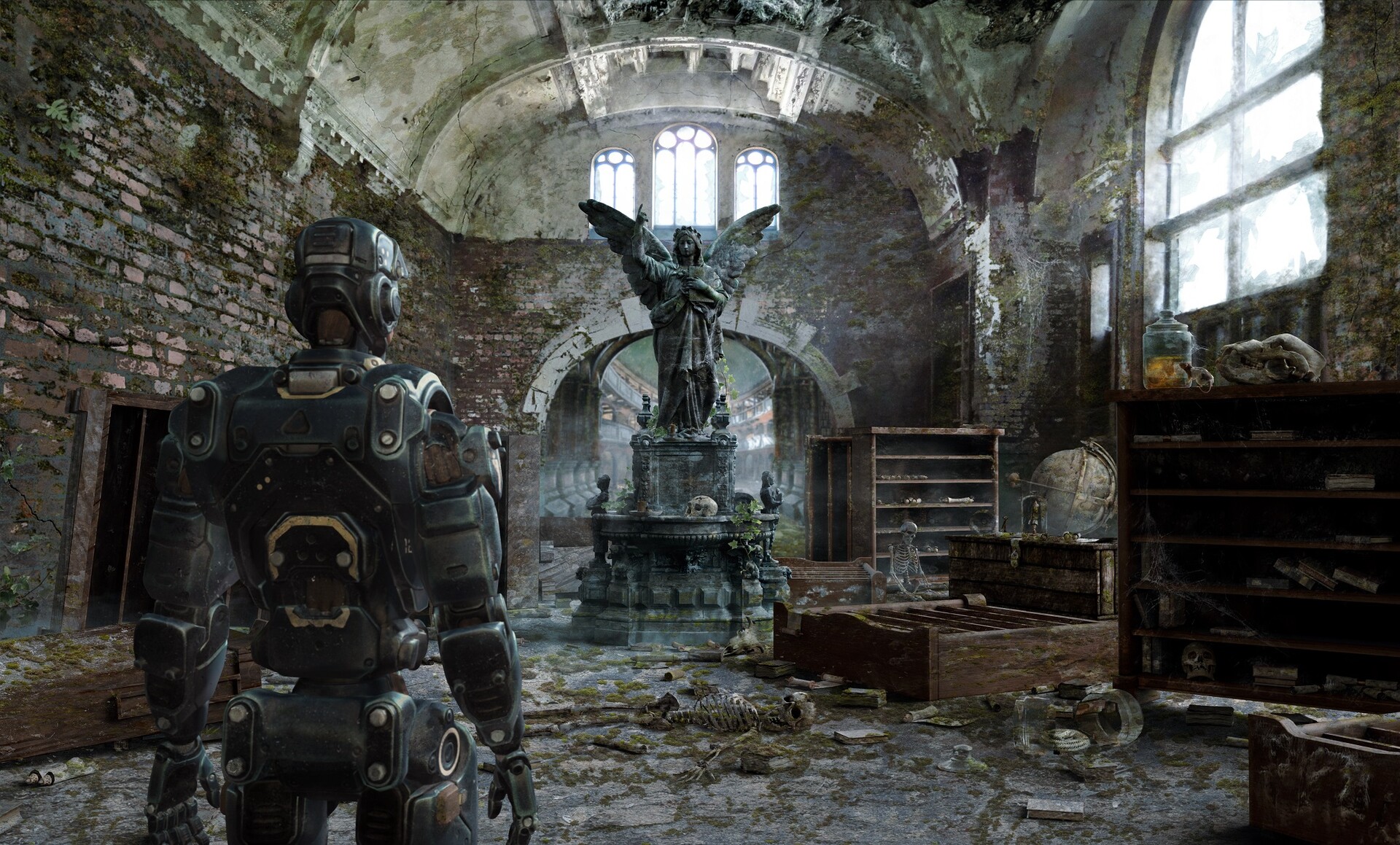 ArtStation - The ancient library