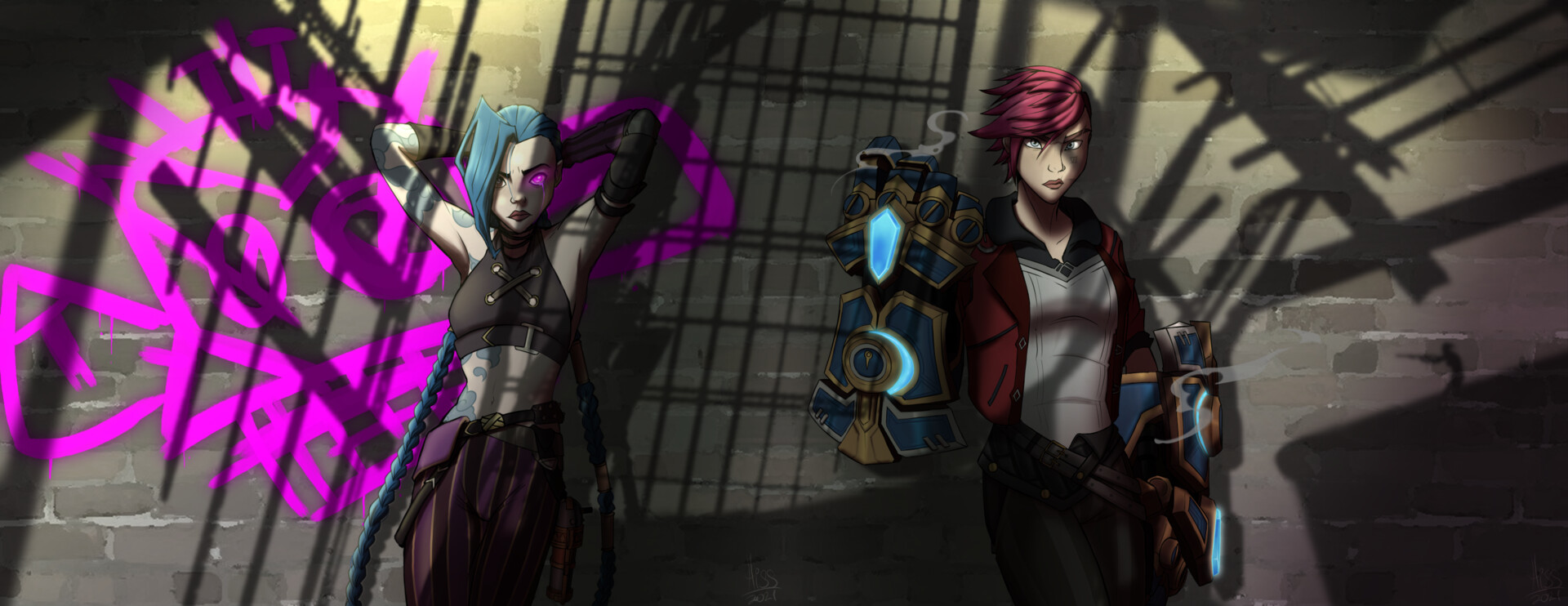 ArtStation - Jinx and Vi