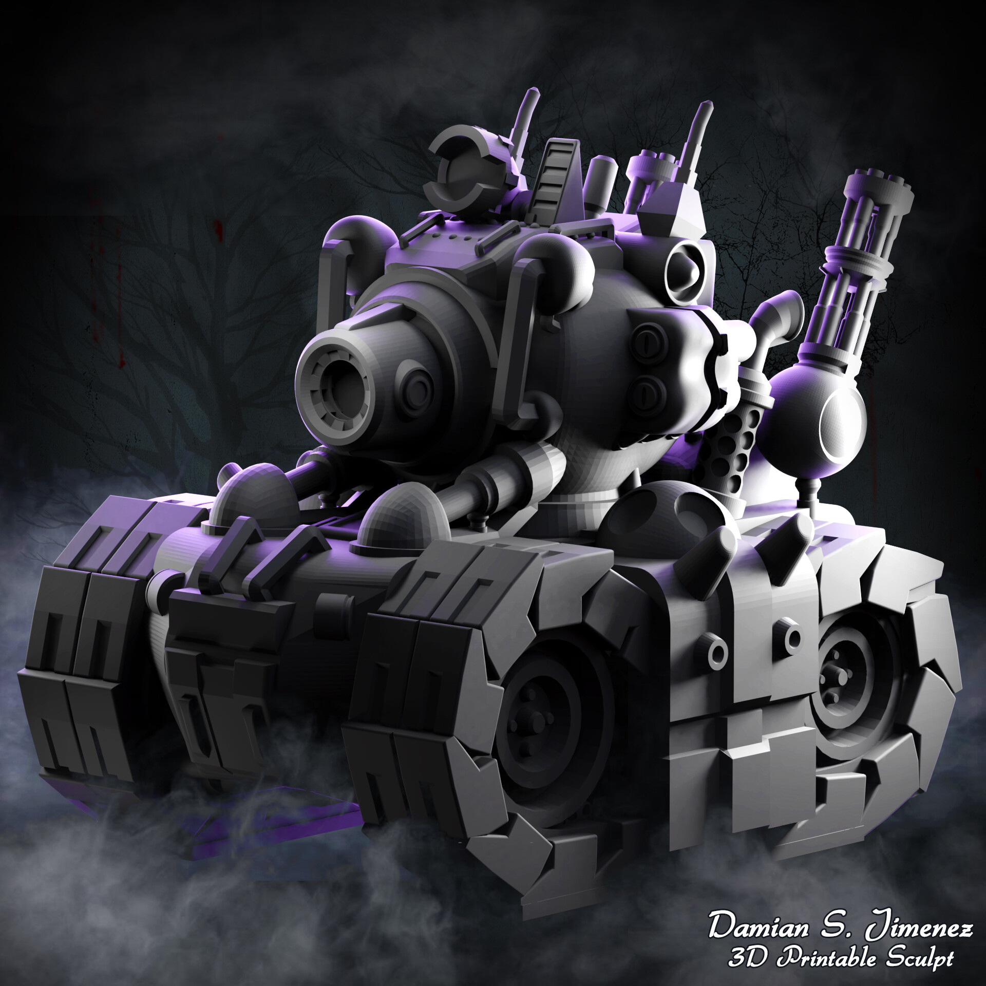 ArtStation - Metal Slug Tank - Keychain 3D Print