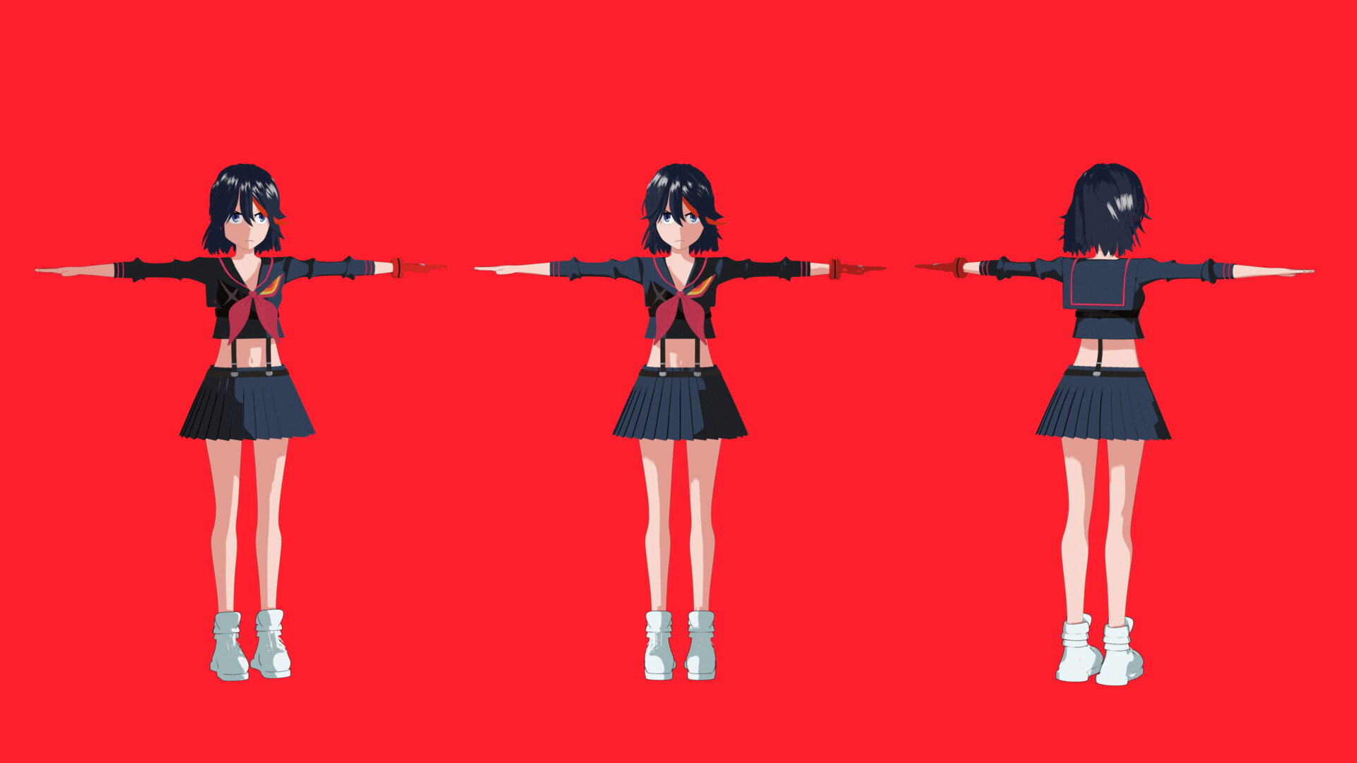 PolyFeelings - 3D Fan art: Ryuko from Kill la kill