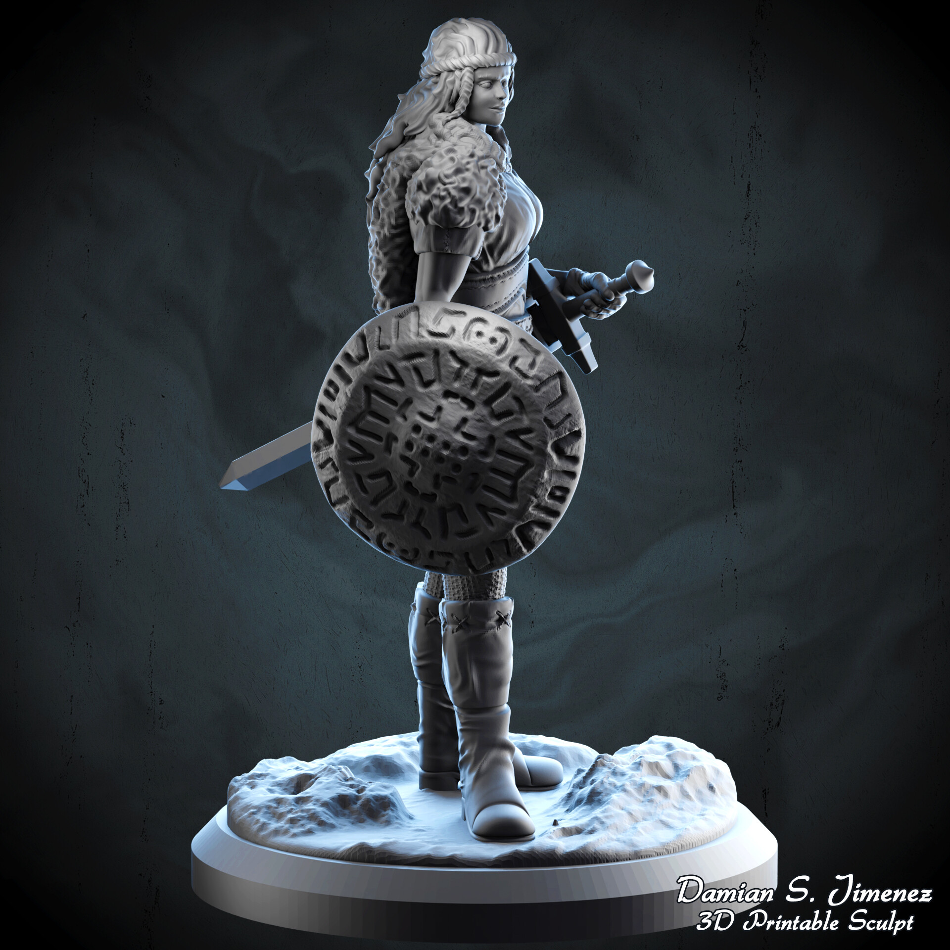 ArtStation - 3D Model of a Female Viking