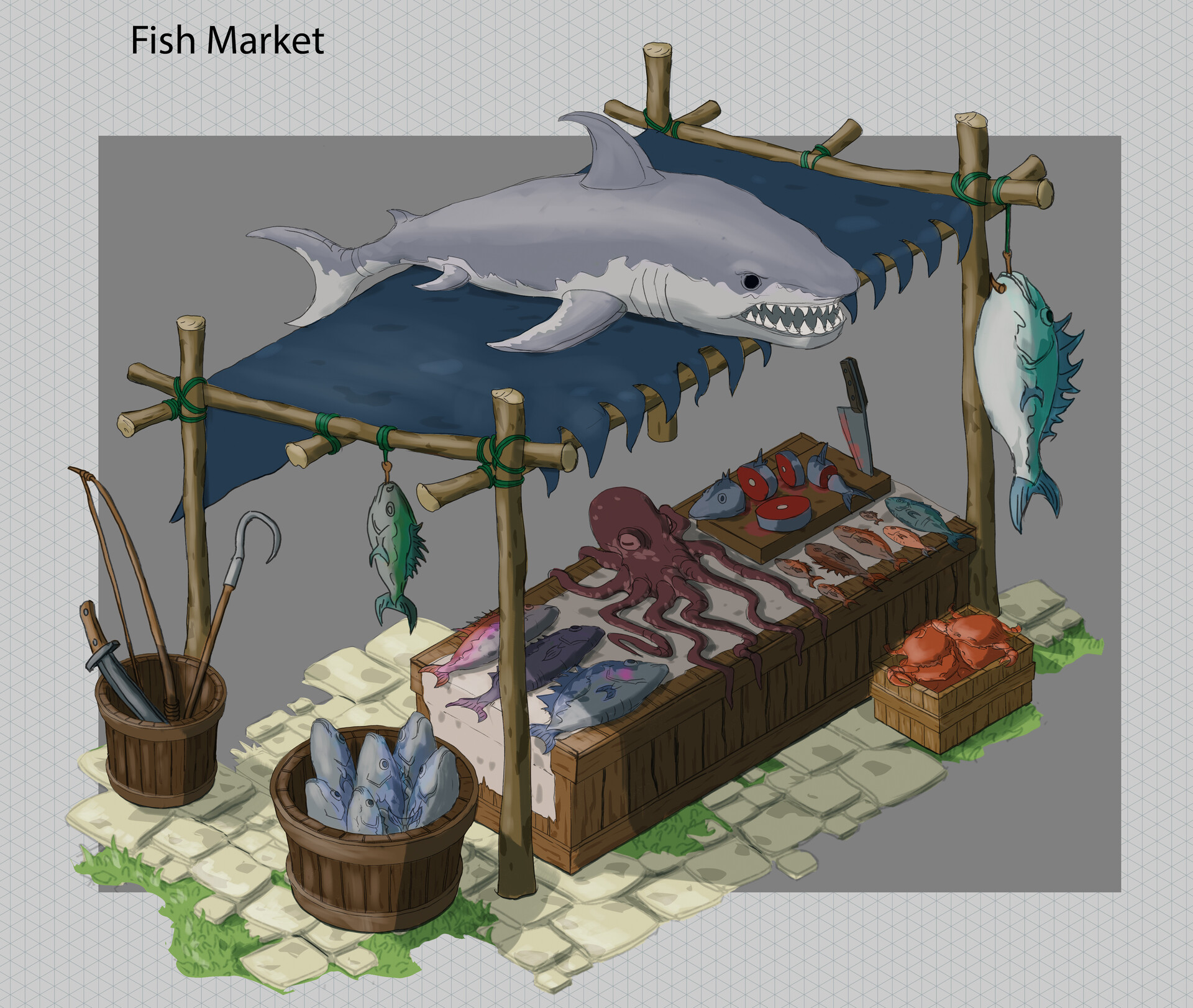 ArtStation - Market Scene