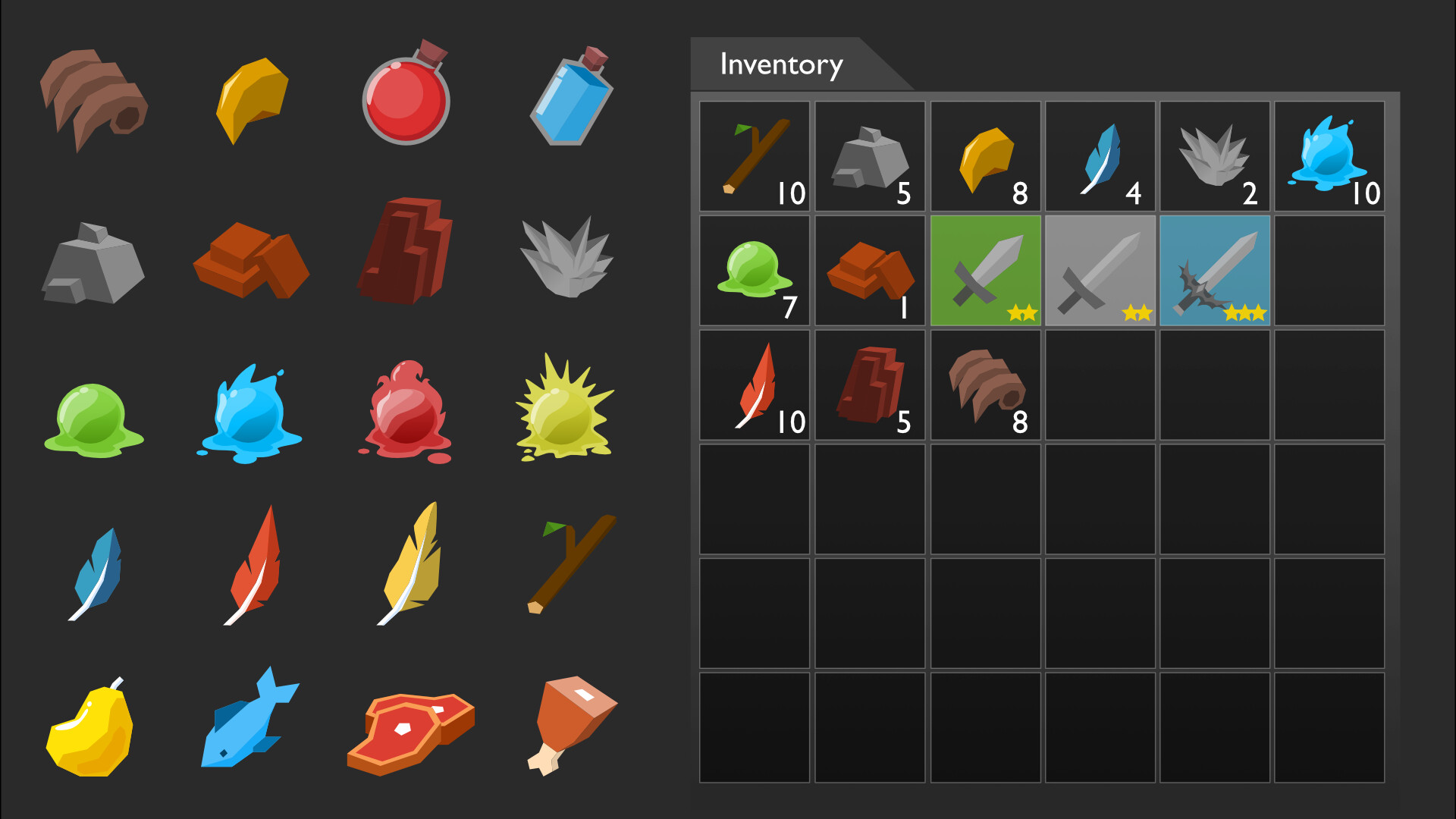 rpg inventory ui