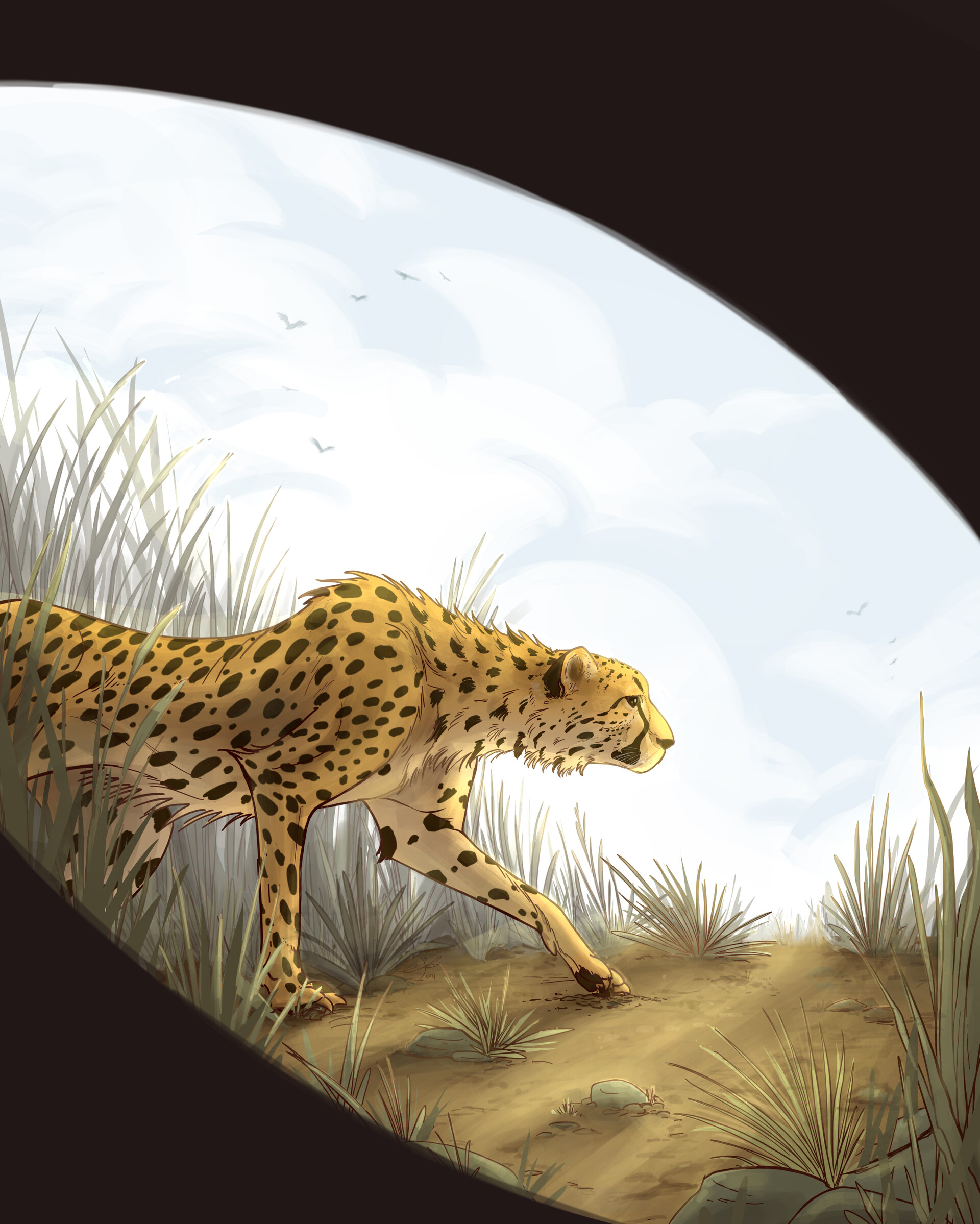 ArtStation - Cheetah Huntress