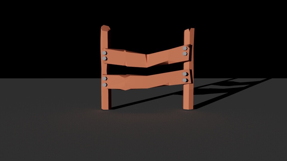 ArtStation - Low poly Fence