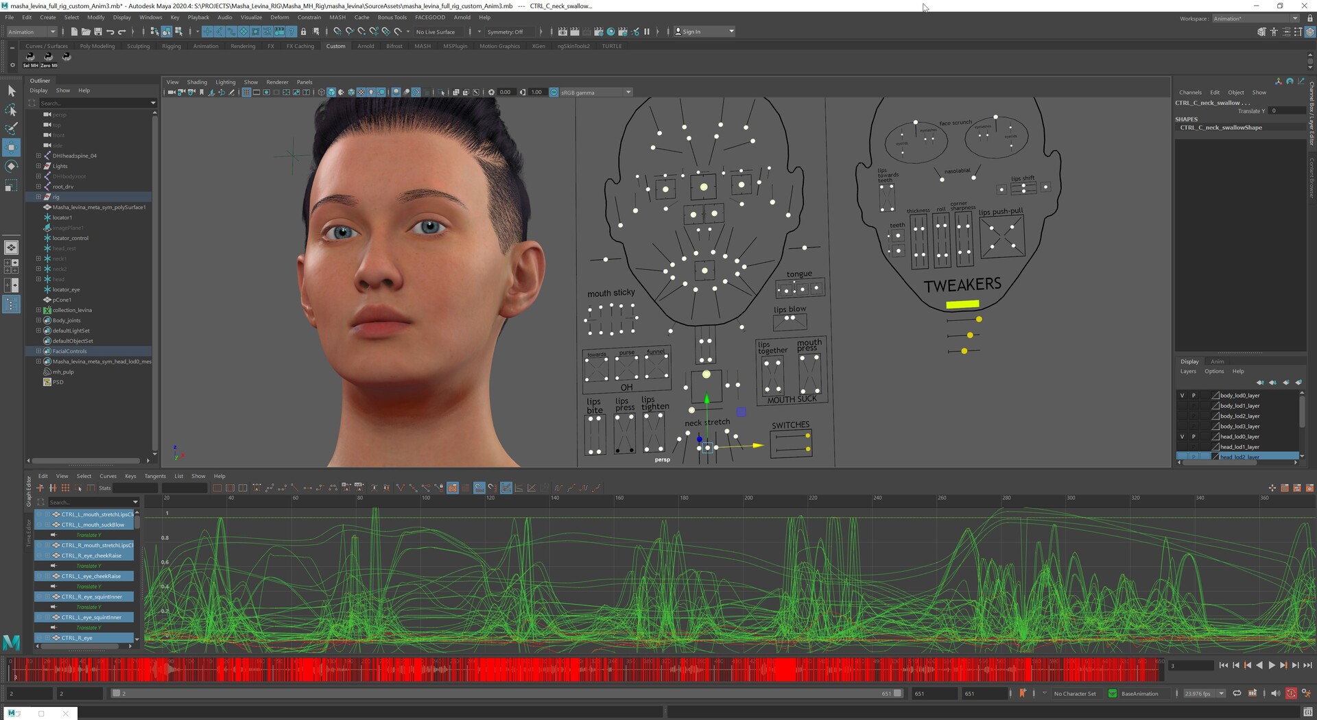 MHB Studio - Metahuman Facial Rig Customization Tool