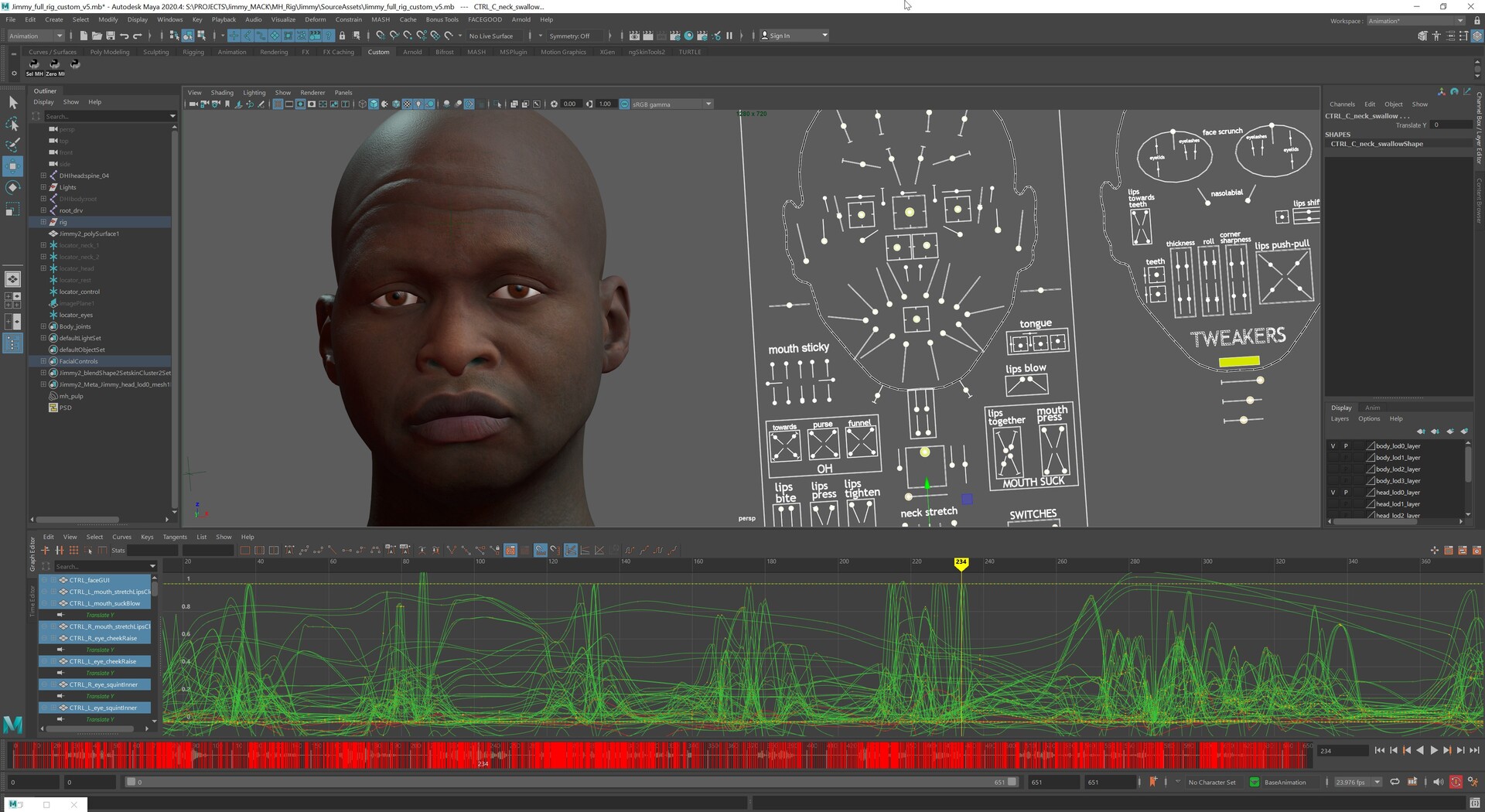 MHB Studio - Metahuman Facial Rig Customization Tool