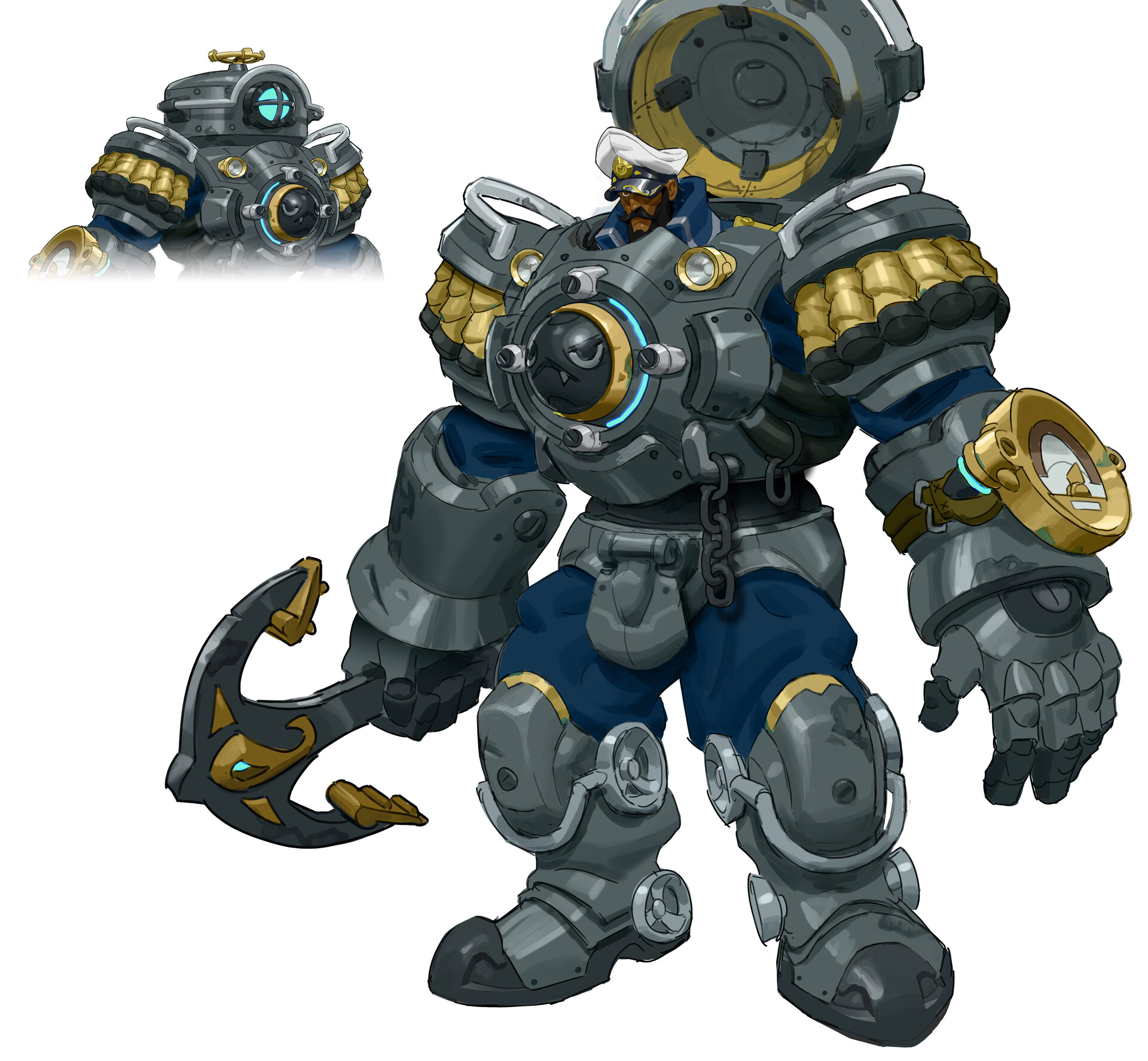 ArtStation - Diving Mecha