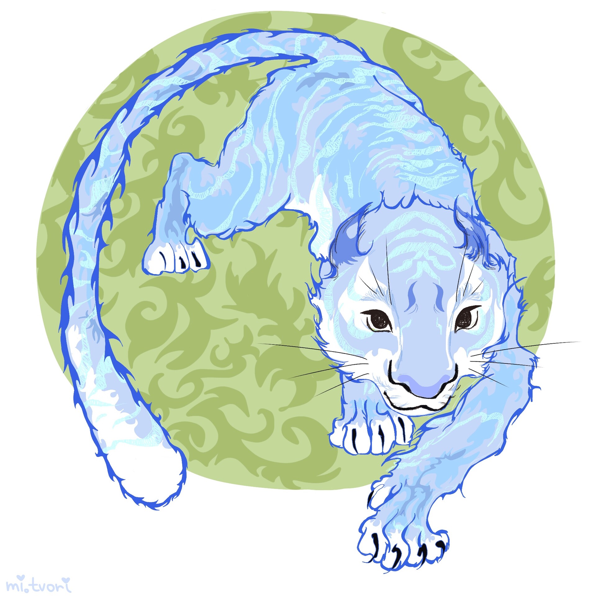 ArtStation - illustration of the year of the water tiger