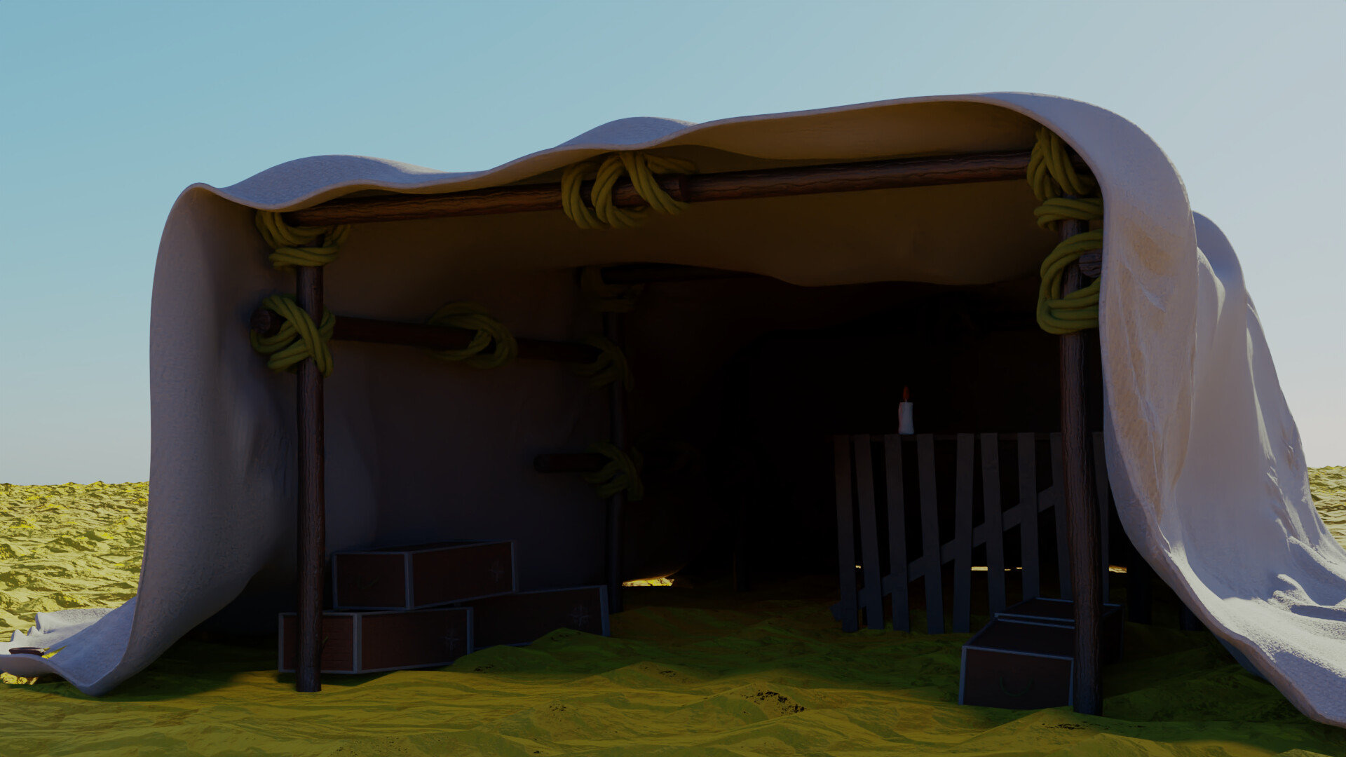 ArtStation - small pirate shop asset