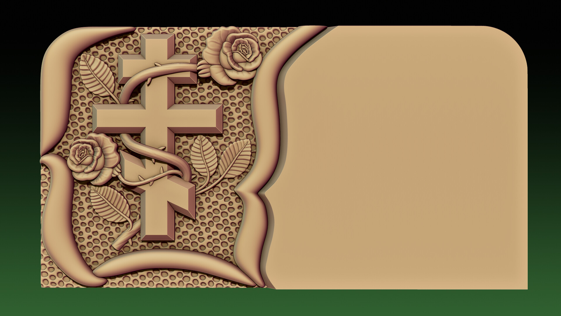 ArtStation - Cross wrapped with a rose