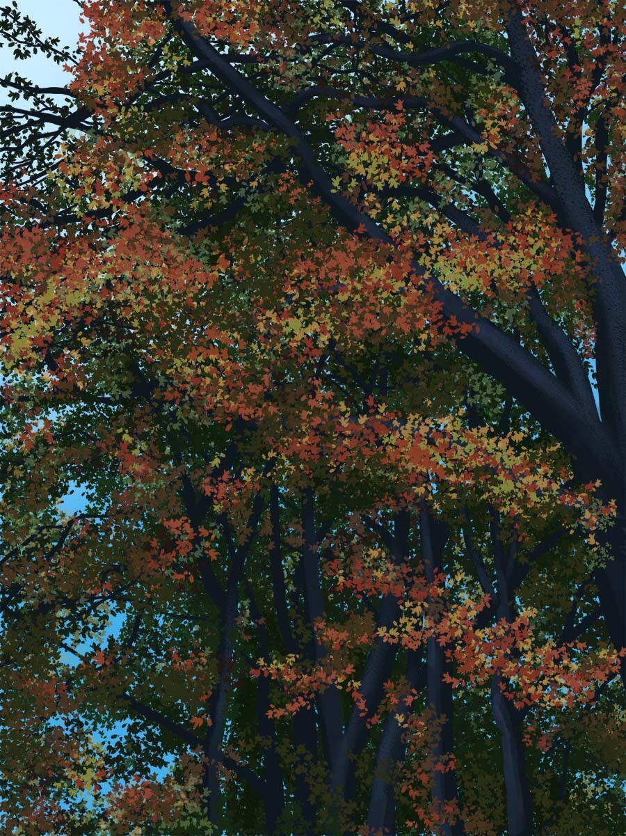 ArtStation - Autumn trees