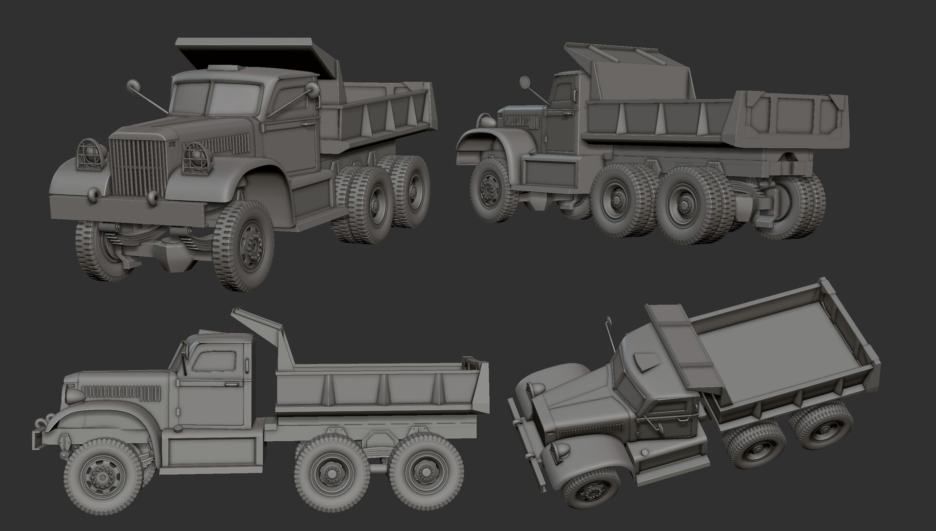ArtStation - Diamond T 972 Dump Truck for 3d printing