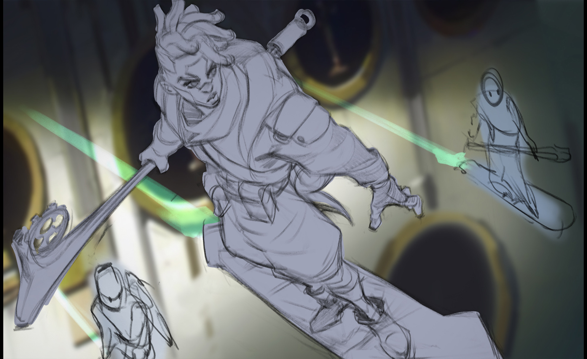 Chengwei Pan - (Arcane)FireLight Ekko splash for League of Lengends