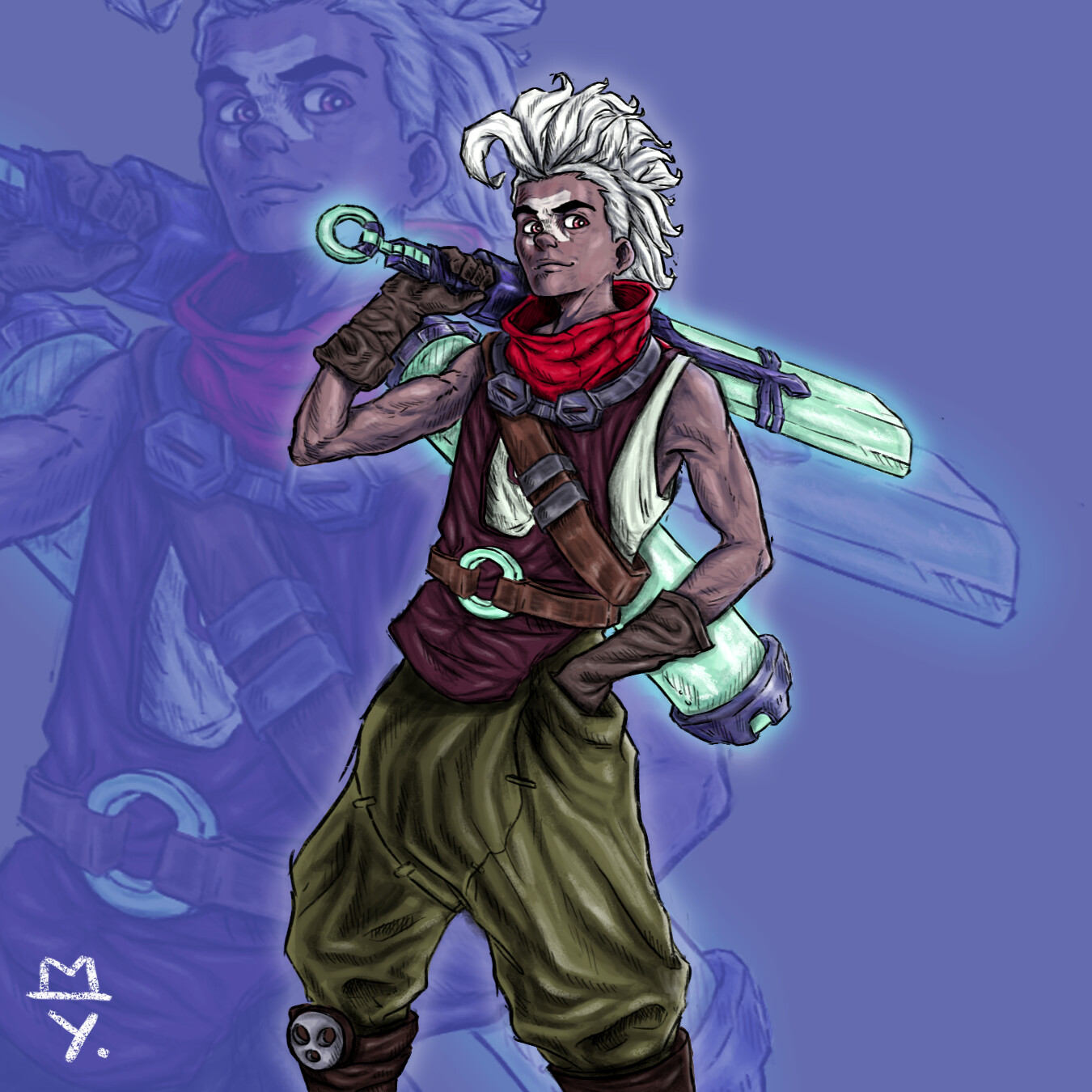 Young Might - Ekko fanart