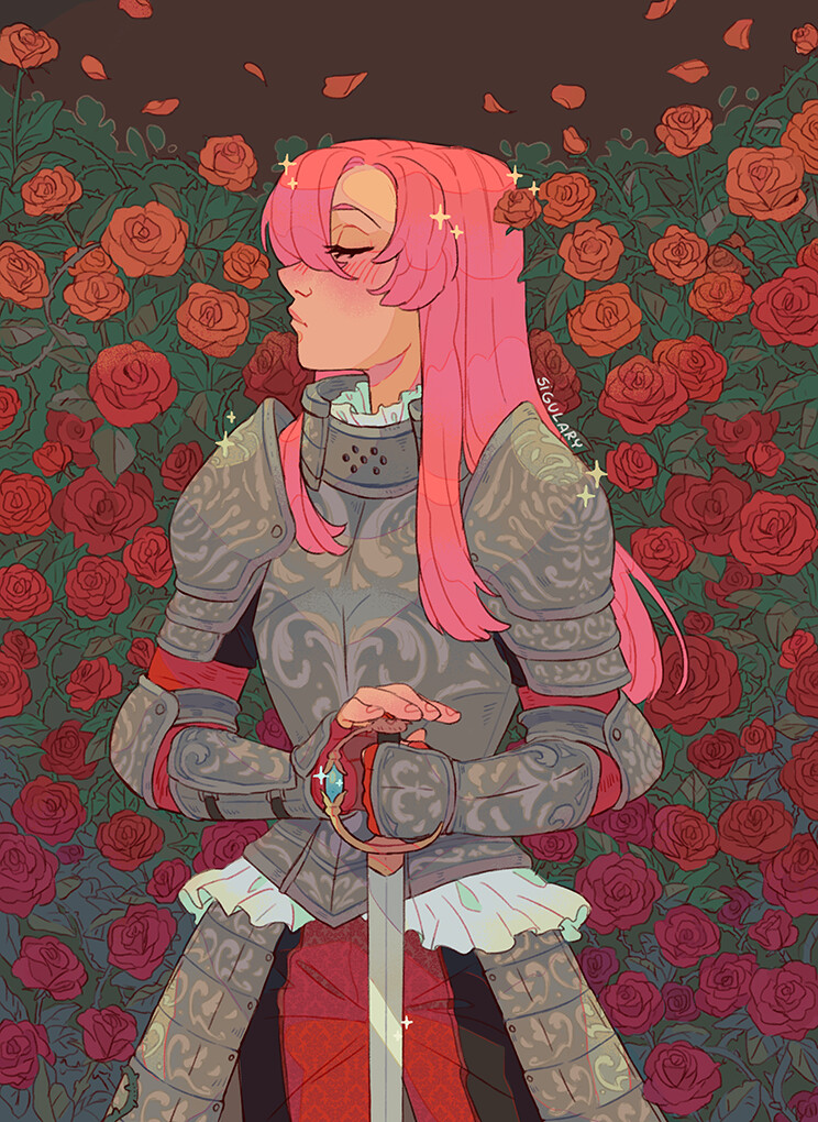 ArtStation - Rose knight