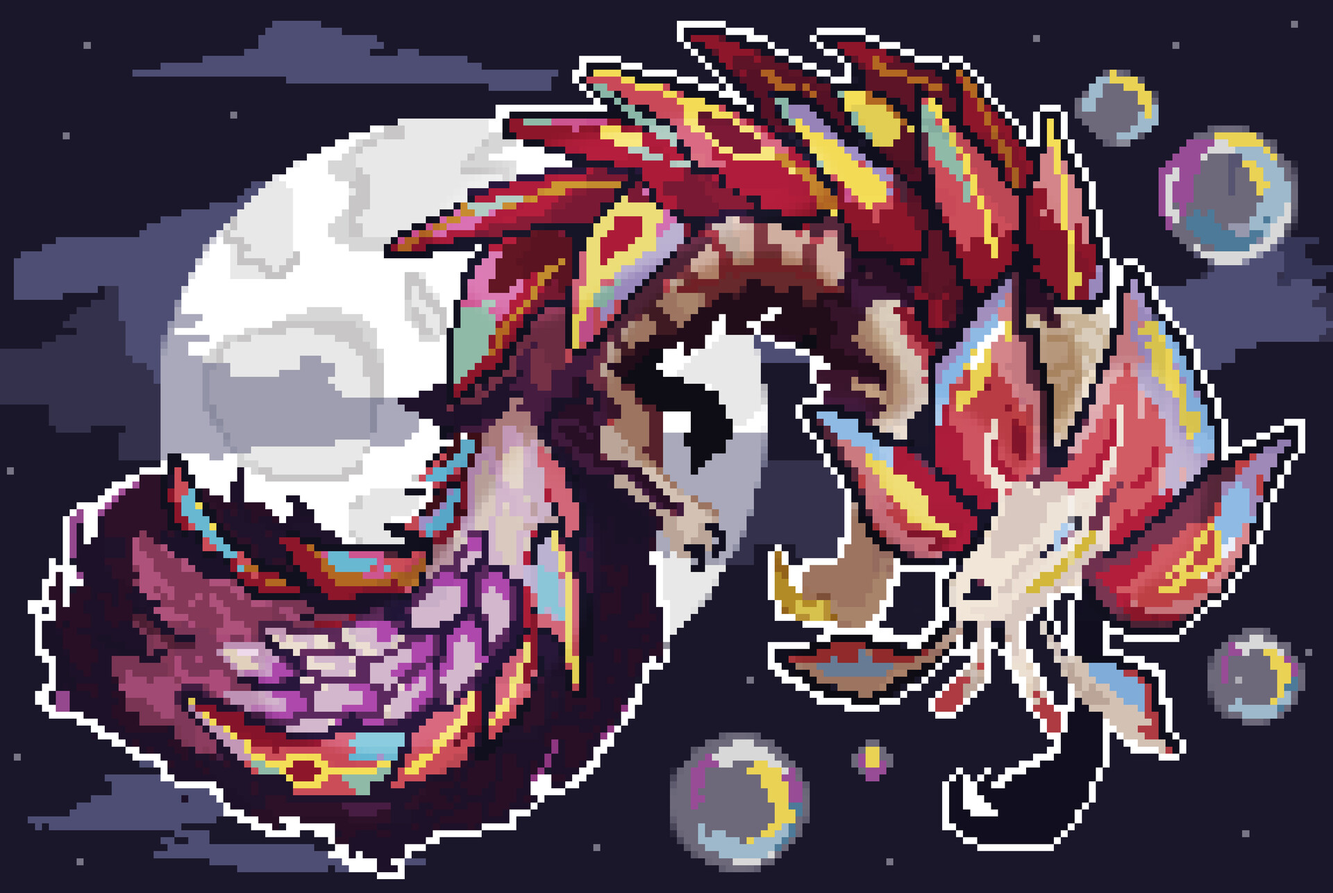 ArtStation - Mizutsune - Monster Hunter (Pixel Art)