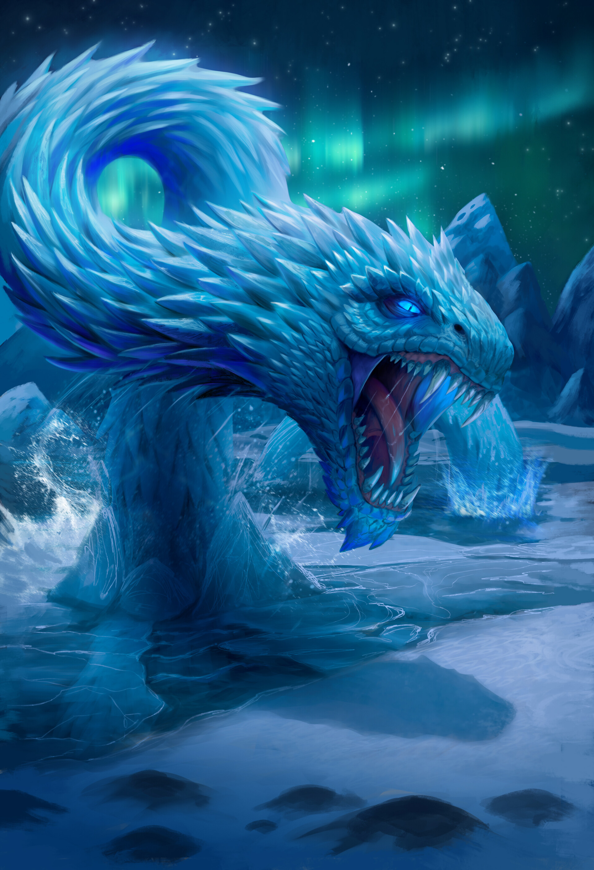 ArtStation - Dragonvault - Ice Wyrm