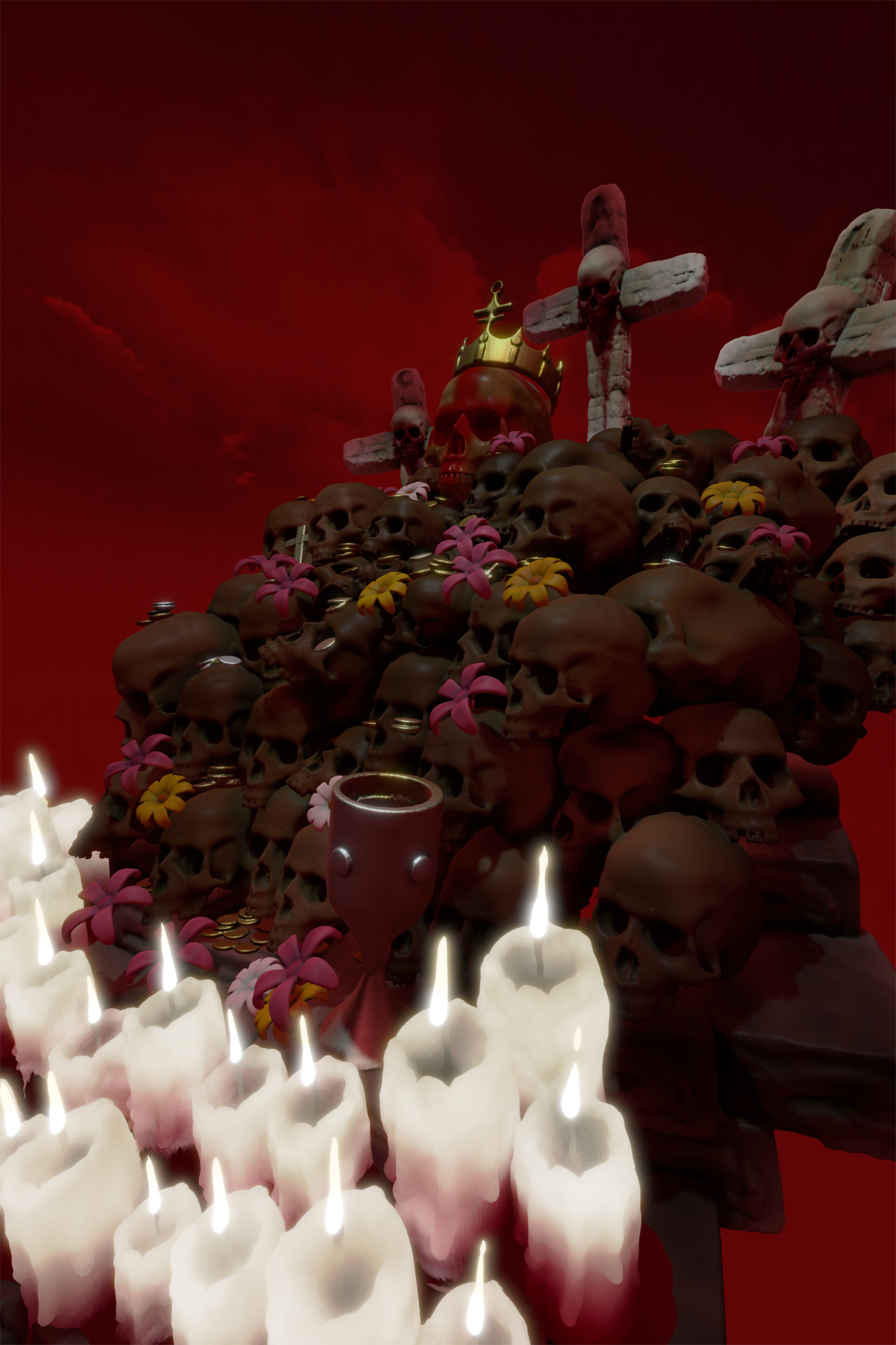 Chuck Leone - Offerings to the Red King - Oculus Medium Sculpt - 2017