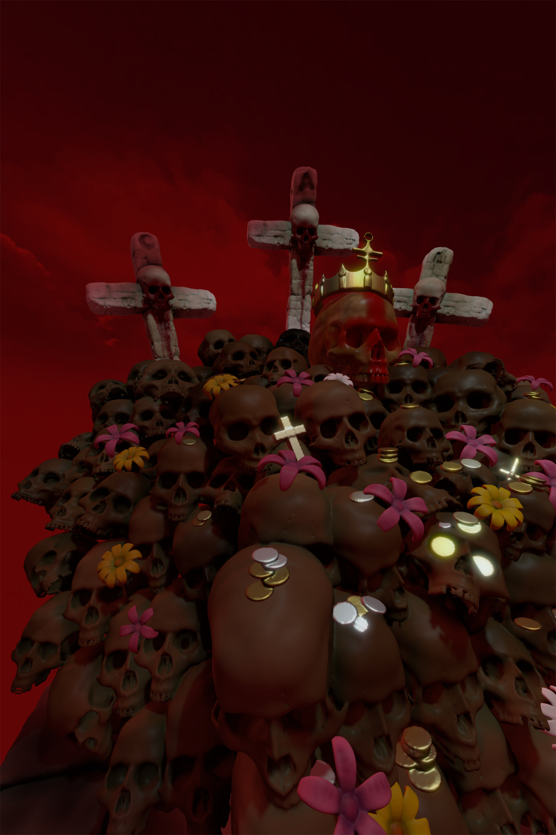 Chuck Leone - Offerings to the Red King - Oculus Medium Sculpt - 2017