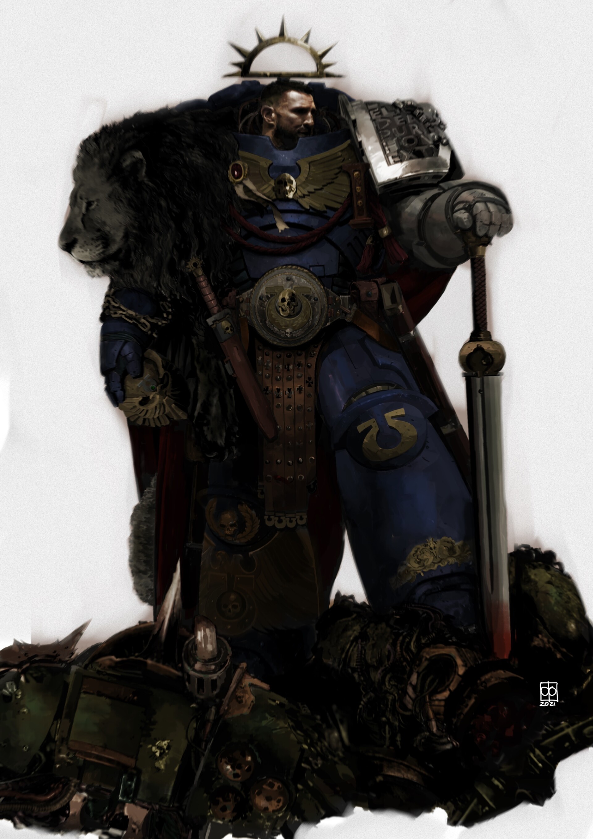ArtStation - Ultramarine Honour Guard (Commission Piece)