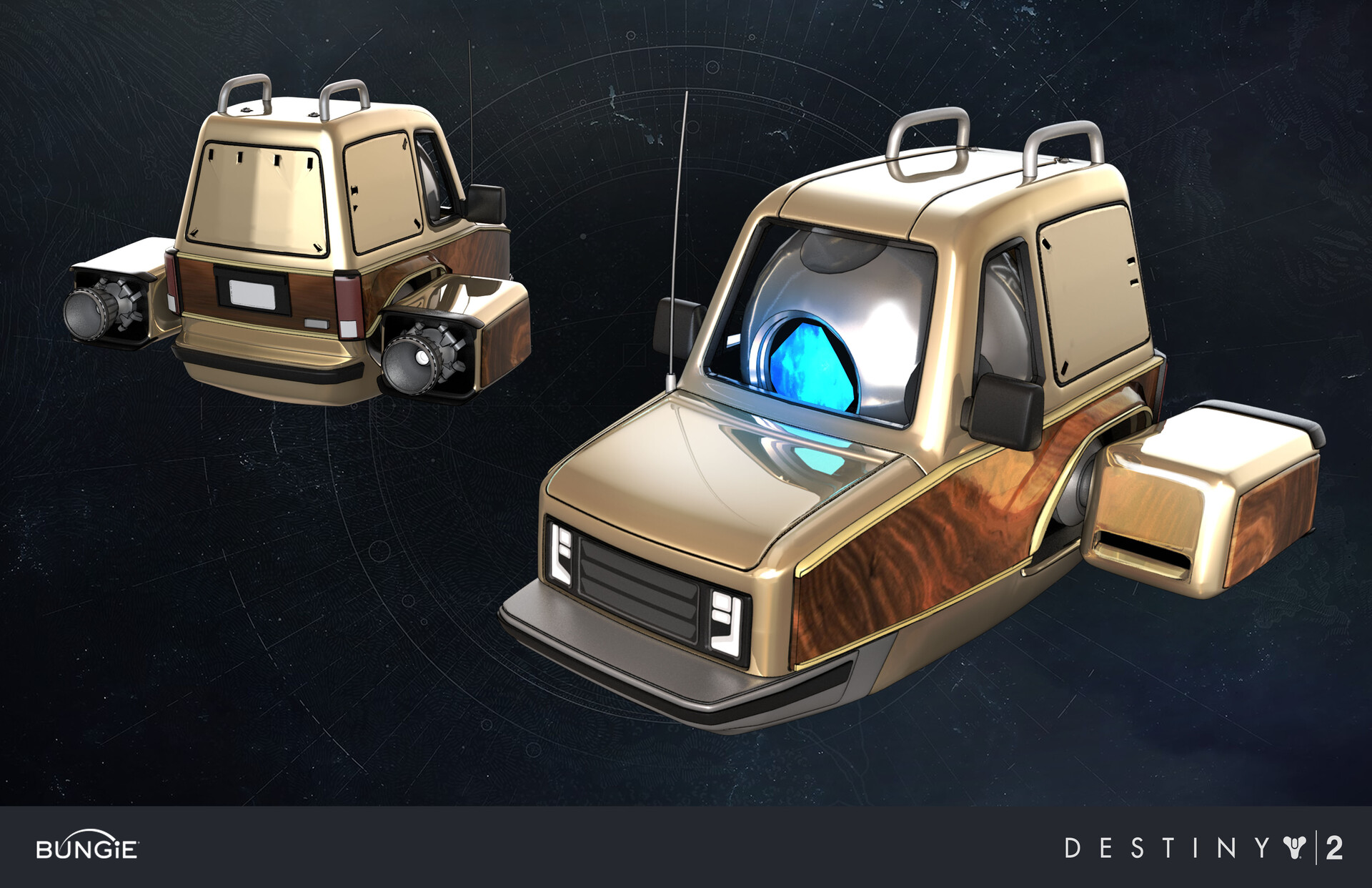 Ian Galvin - "Voyager" Sparrow, Ship, and Ghost for Destiny 2