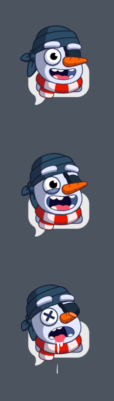 ArtStation - New Year Emoji - Snowman