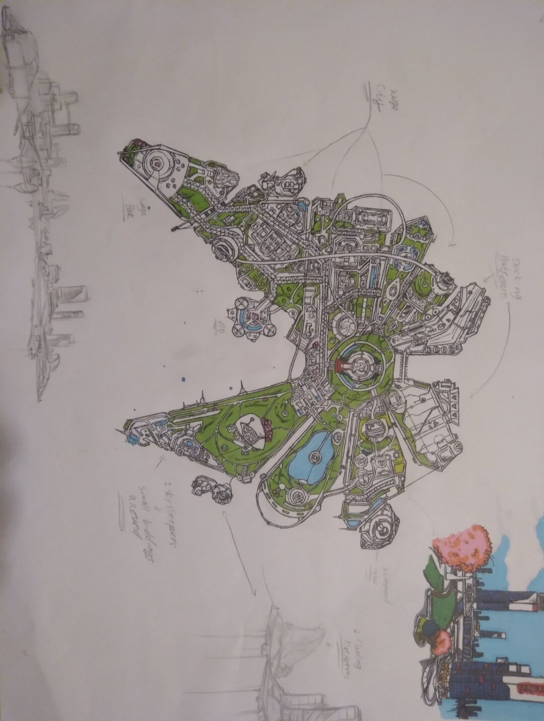 ArtStation - apex legends Olympus concept art