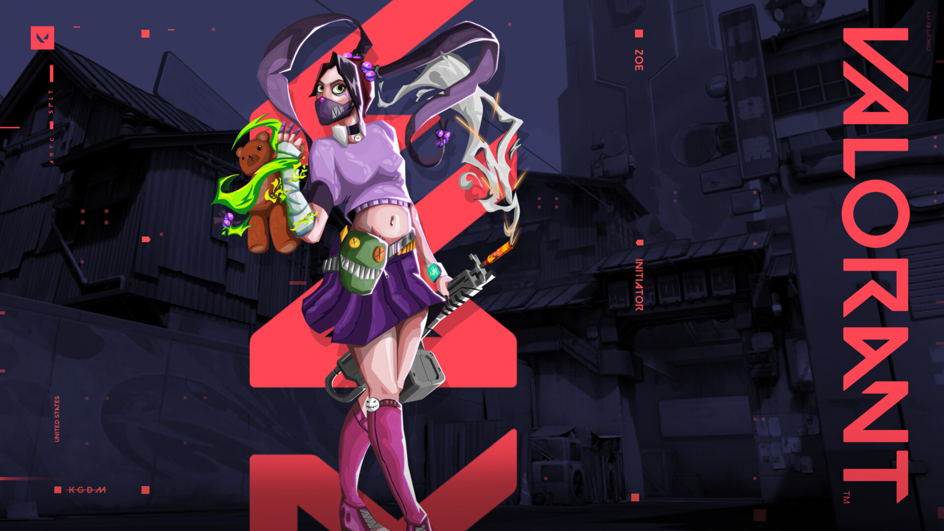 ArtStation - VALORANT CONCEPT CHARACTER WORK-ZOE