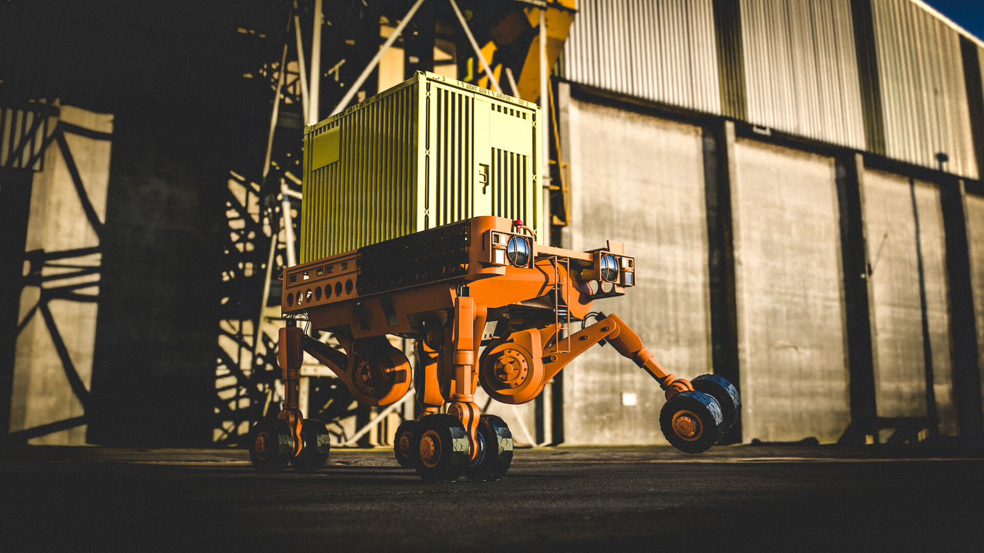 ArtStation - Mule Cargo vehicle