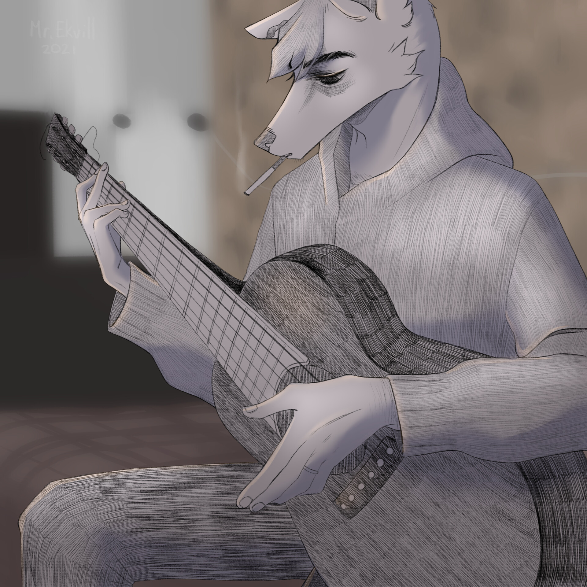 anthropomorphic wolf
