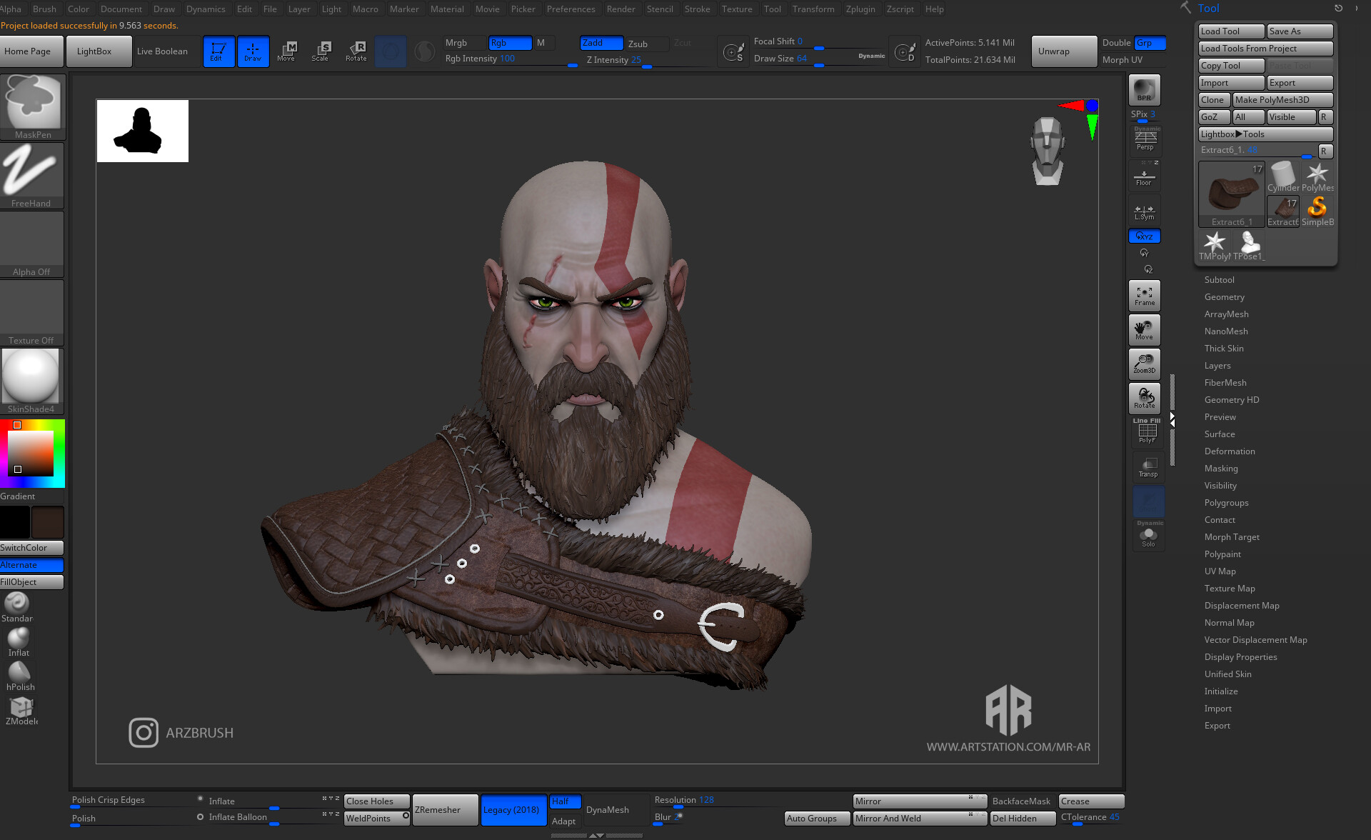 Abdul Rehman - Stylized Kratos- God of War