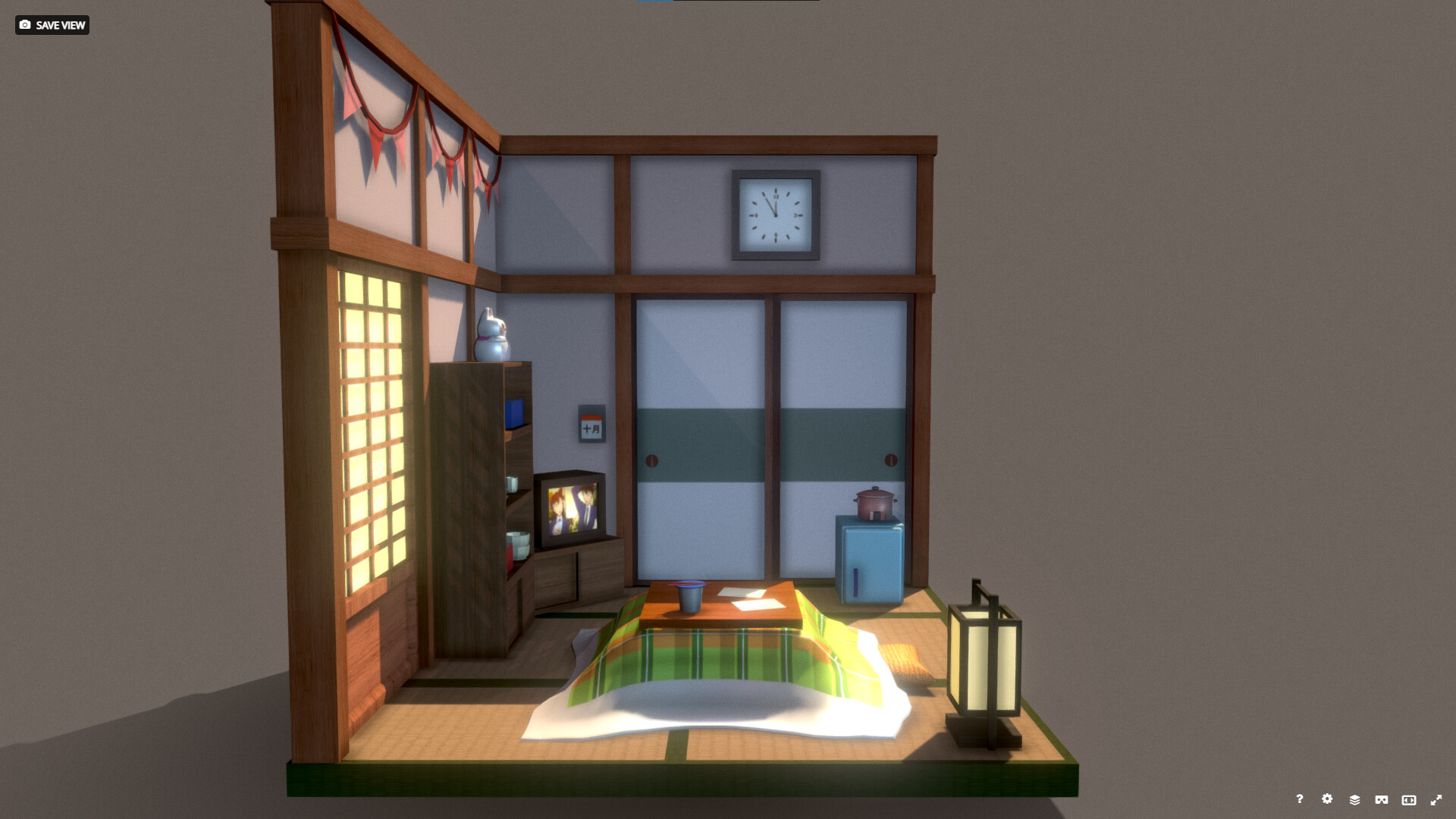 Aster Ang - Japanese Isometric Room