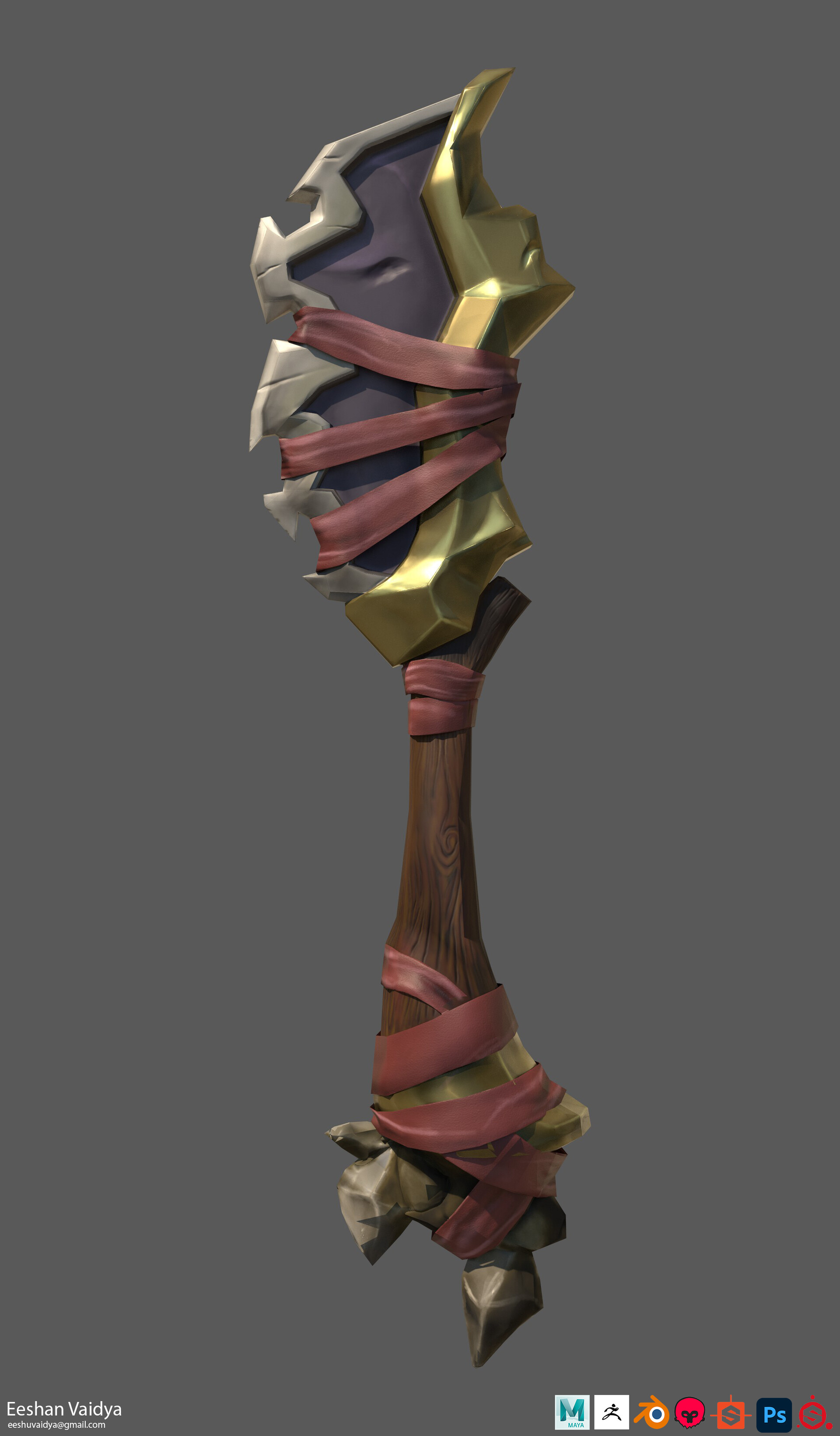 ArtStation - Stylized Game Asset - Axe