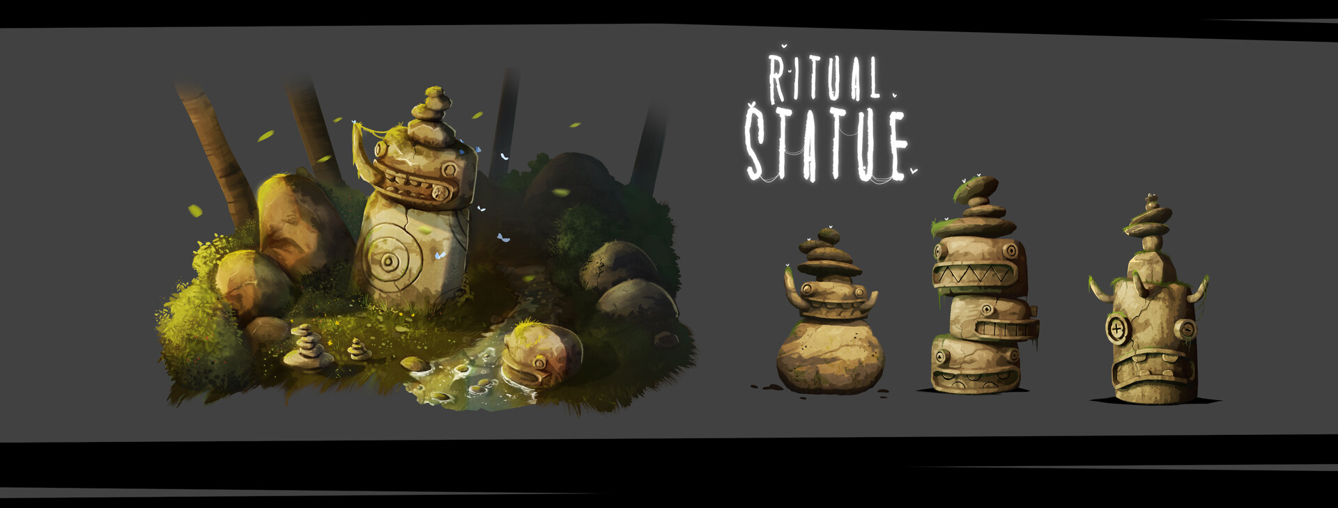 ArtStation - Warmup challenge 04 - Ritual Statue