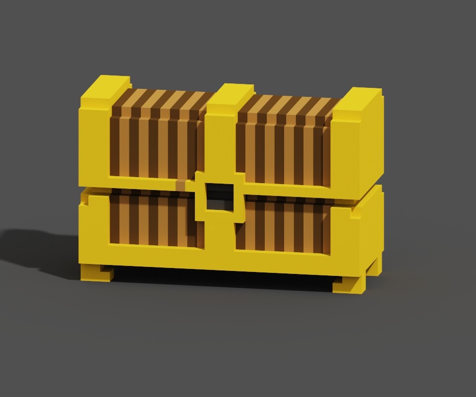ArtStation - Treasure Box Voxel