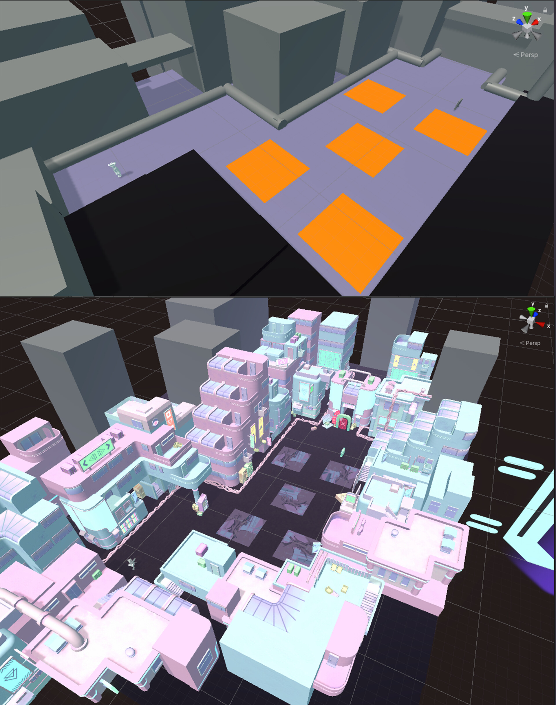 Suvi Pietiläinen - PASTELPUNK - Level art and UI design