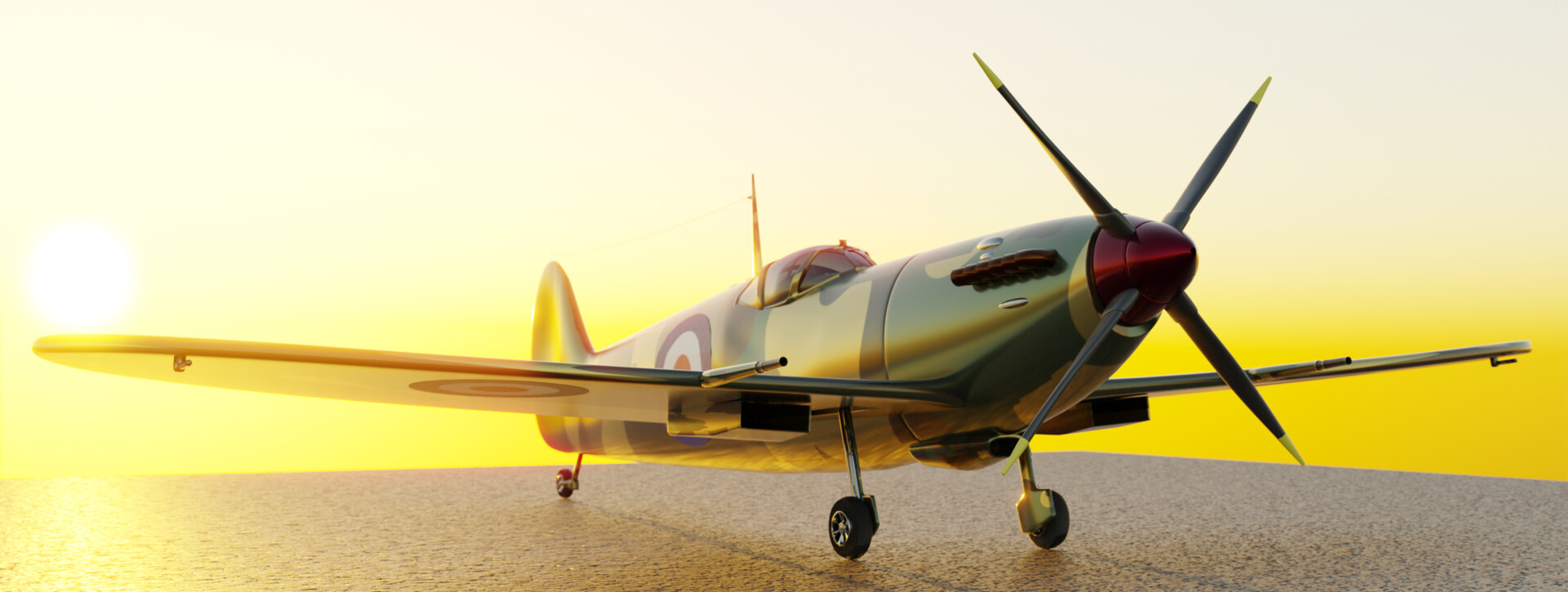 Andrew Leyva - Supermarine Seafire British fighter plane model