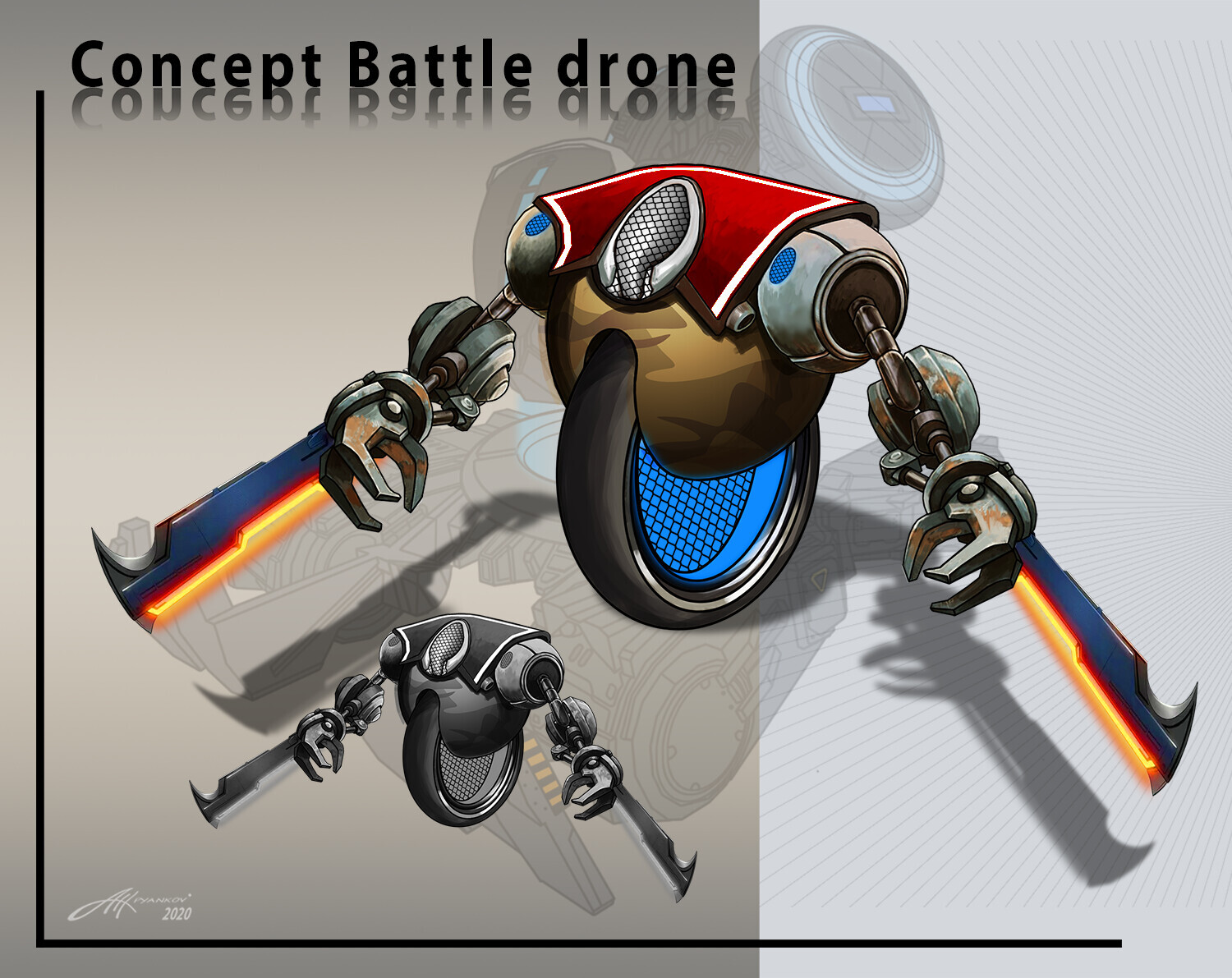 ArtStation - Concept battle drone