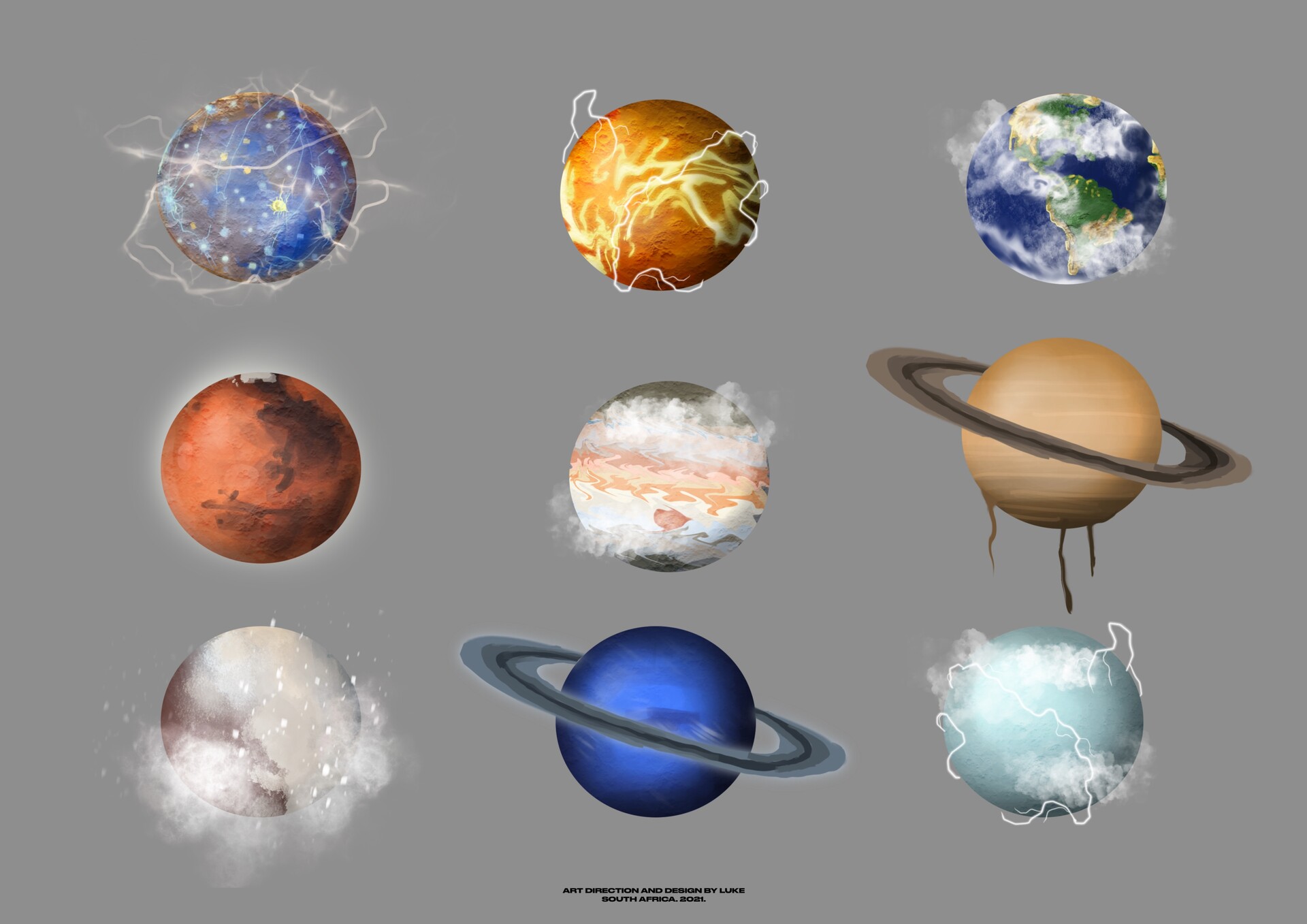 ArtStation - Planet Material Study