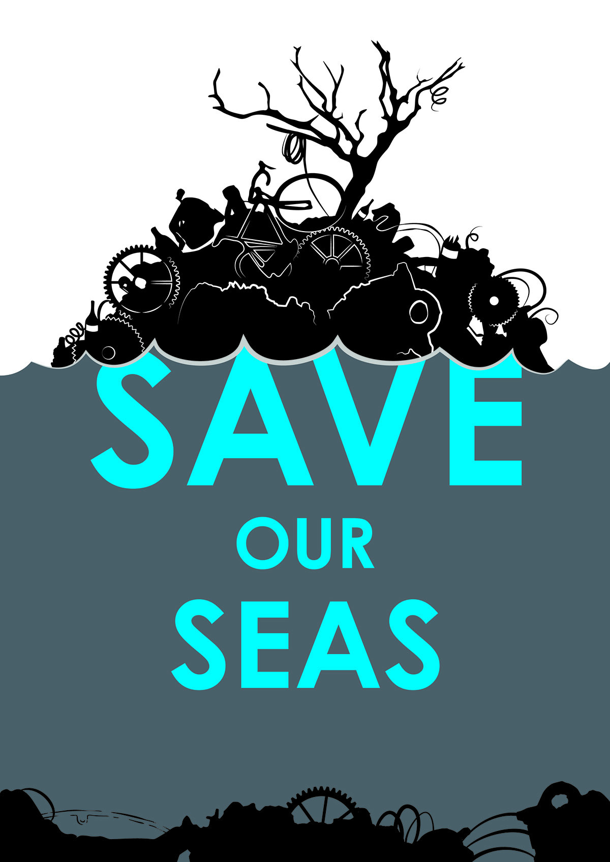 ArtStation - Save our seas - poster