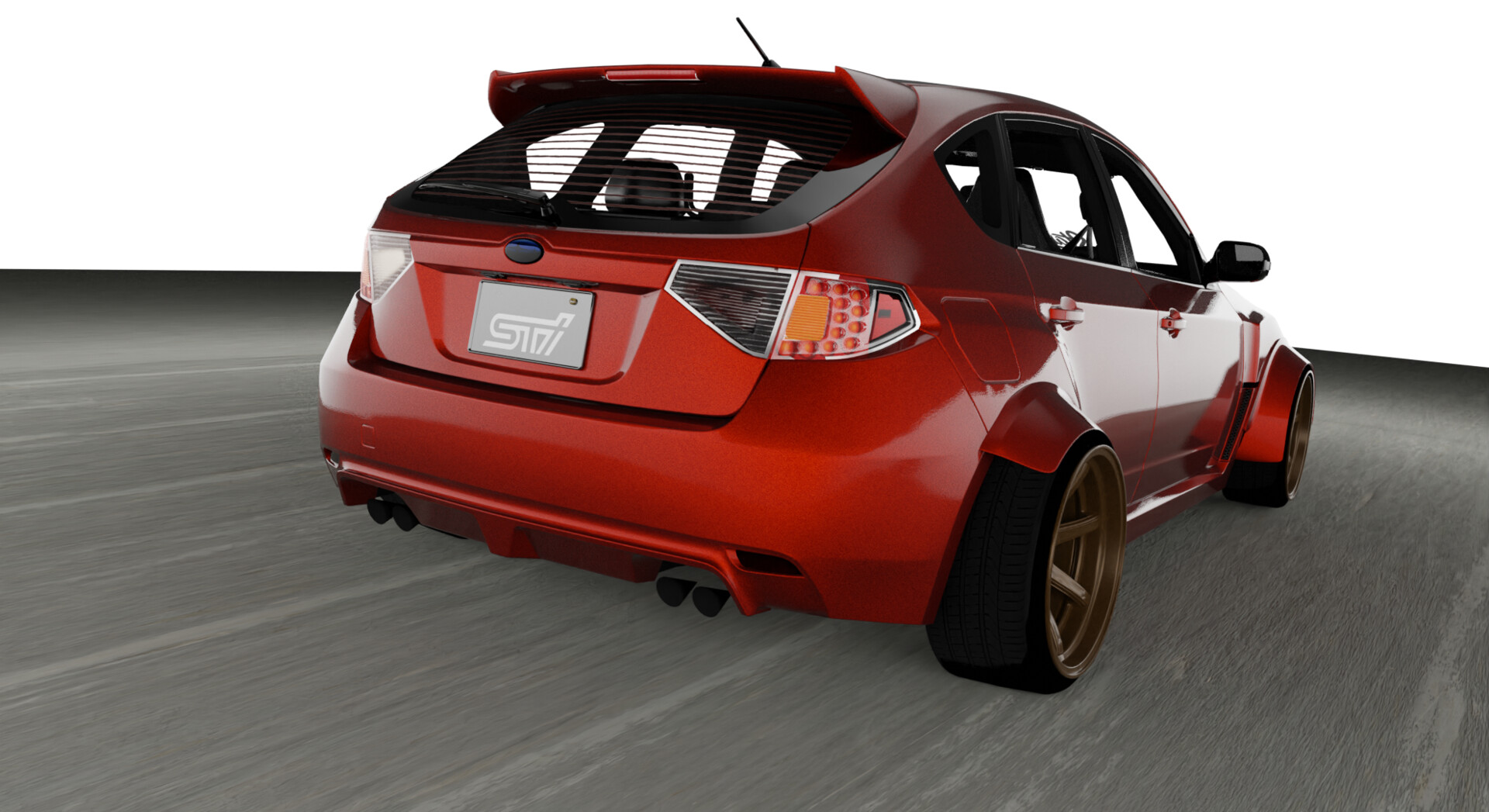 Kaihl Calilap - Widebody Subaru WRX HatchBack PIXEL ART STYLE