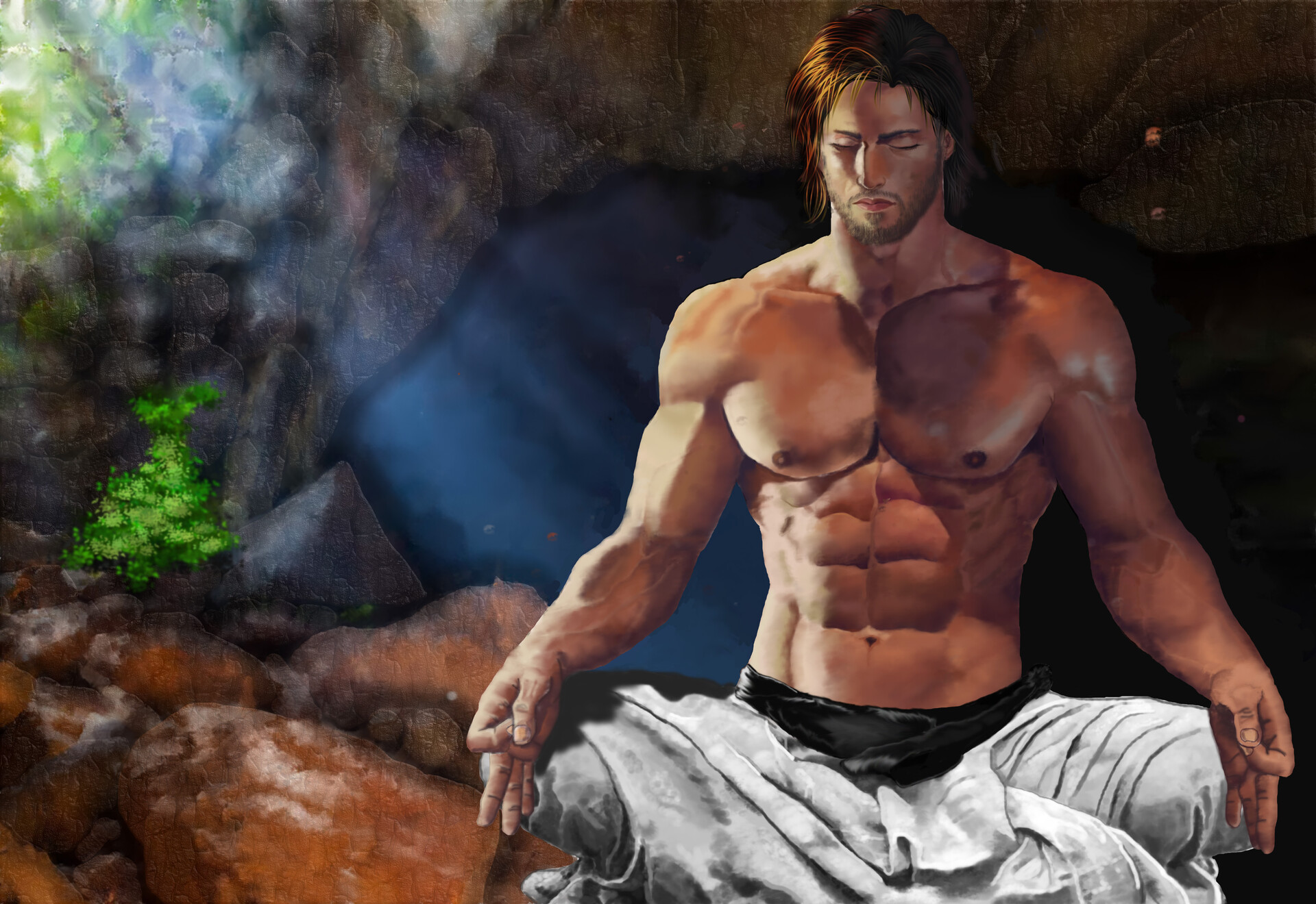 ArtStation - "Meditating Warrior"