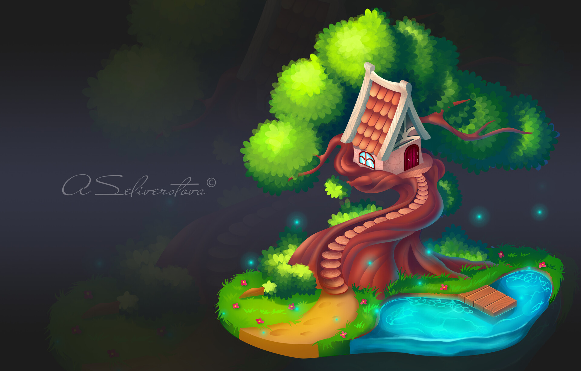 ArtStation - Tree house | Casual game art