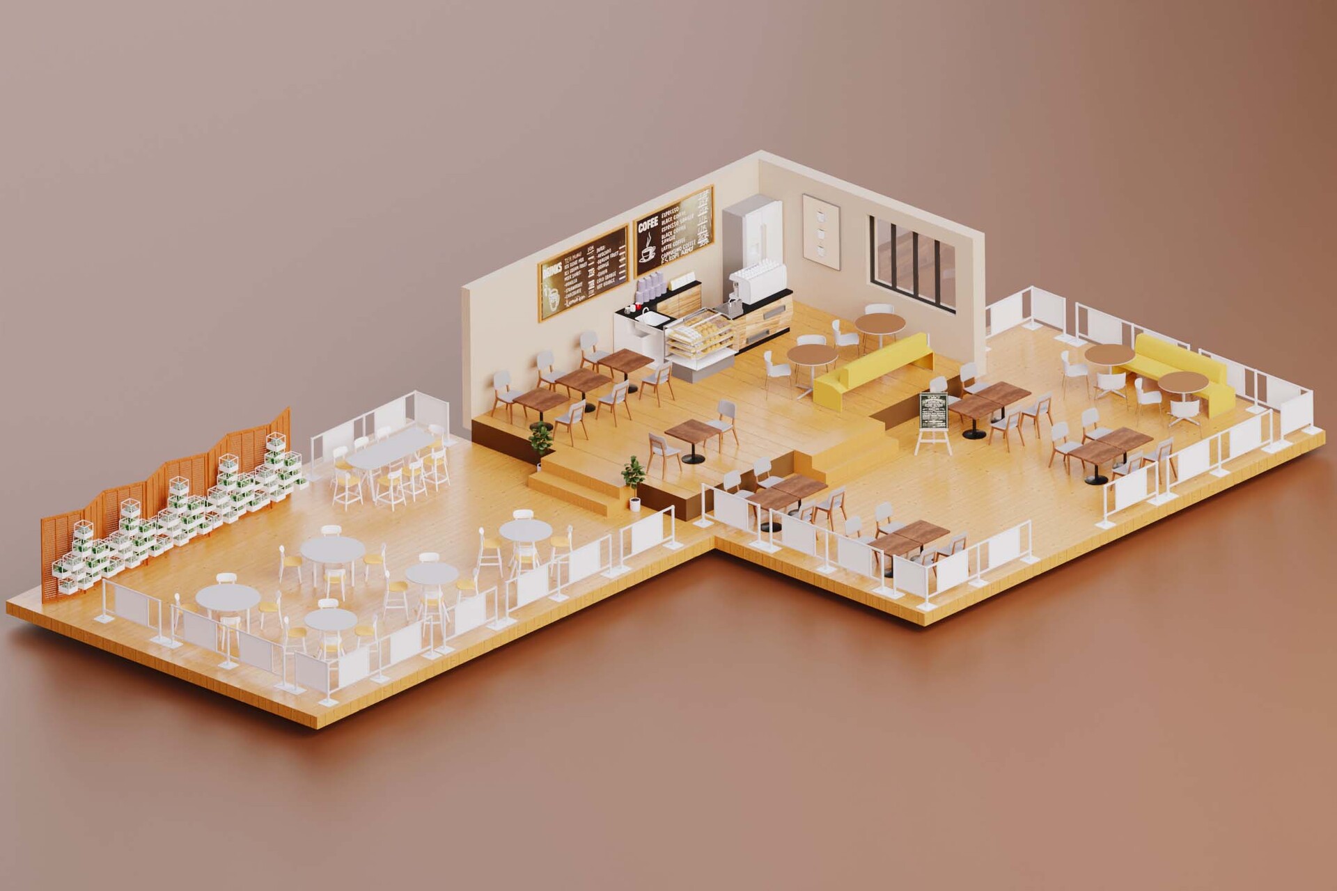 ArtStation - 3D Isometric Cafe