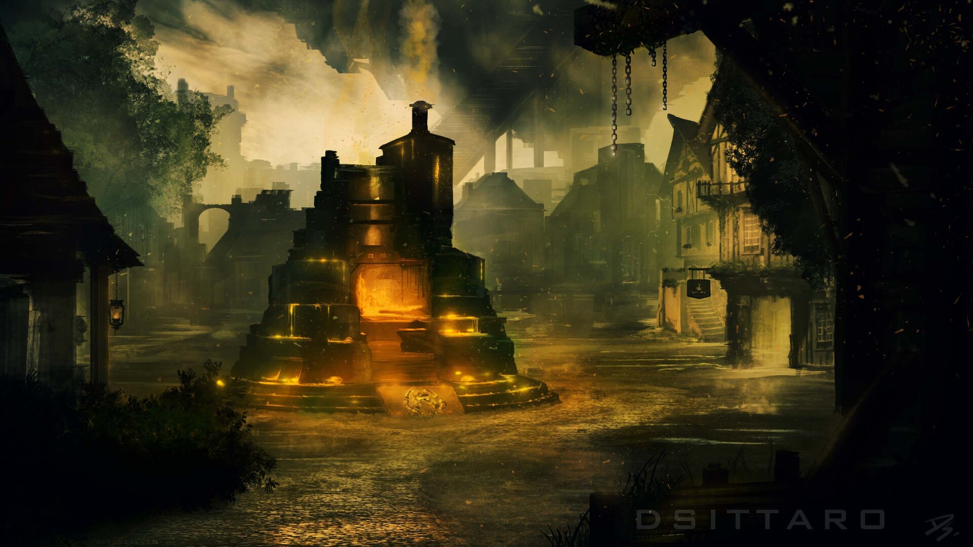 ArtStation - Commission - Forge plaza